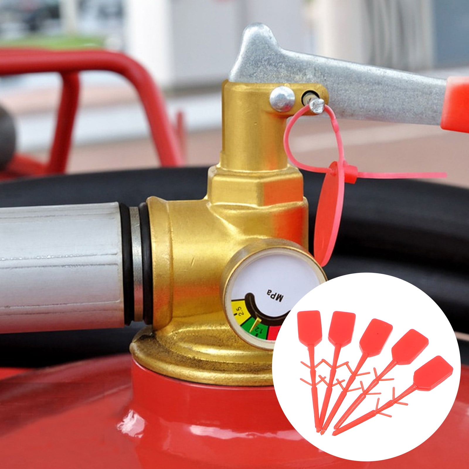 SASABAXI 1000Pcs Red Plastic Fire Extinguisher Pull Pins Safety Seal ...