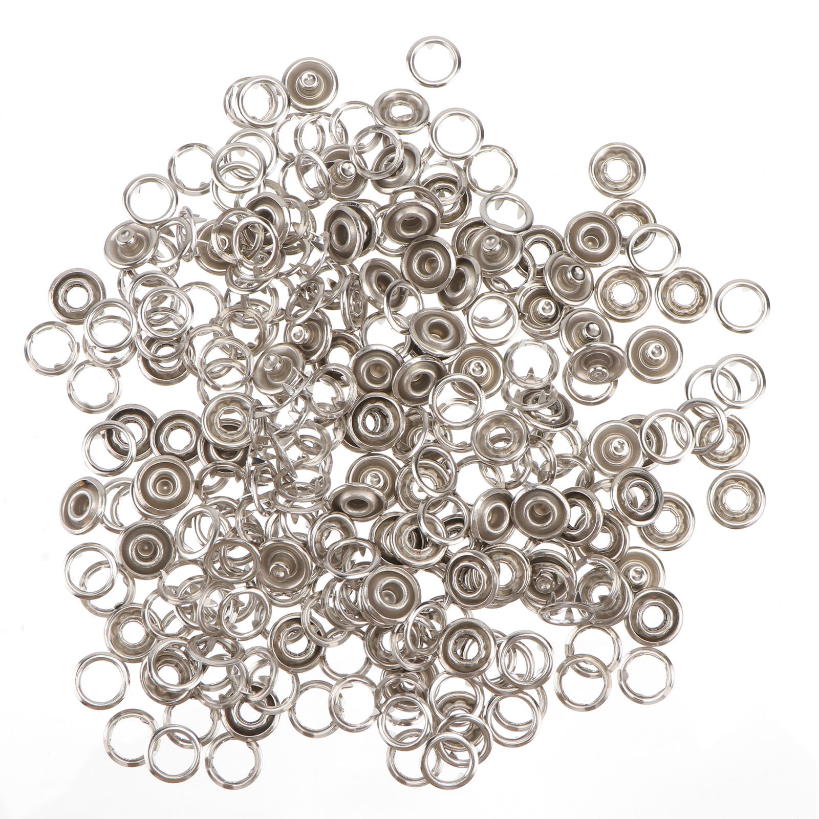 SASABAXI 100Pcs Snap Button Fasteners Prong Buttons Assorted Color ...