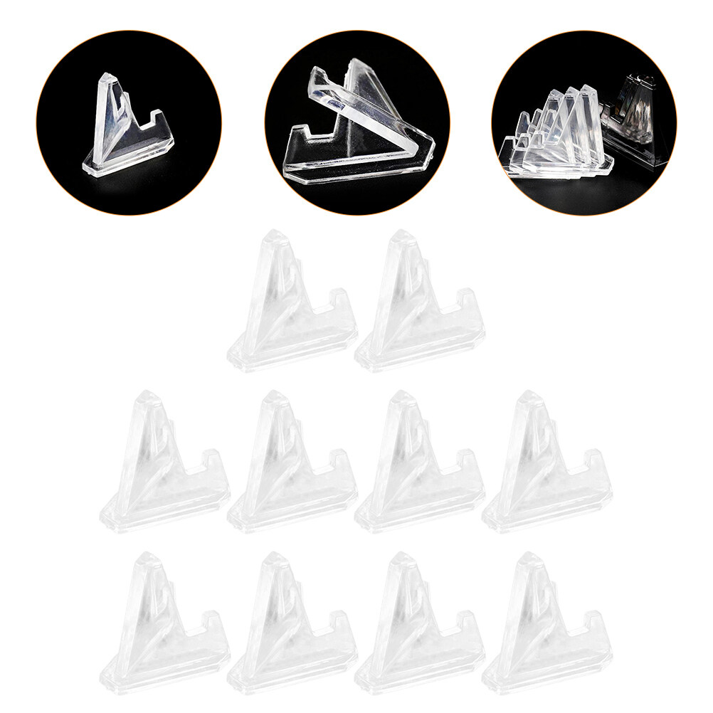 SASABAXI 10Pack Coin Stand Display Holders Transparent Acrylic Badge ...
