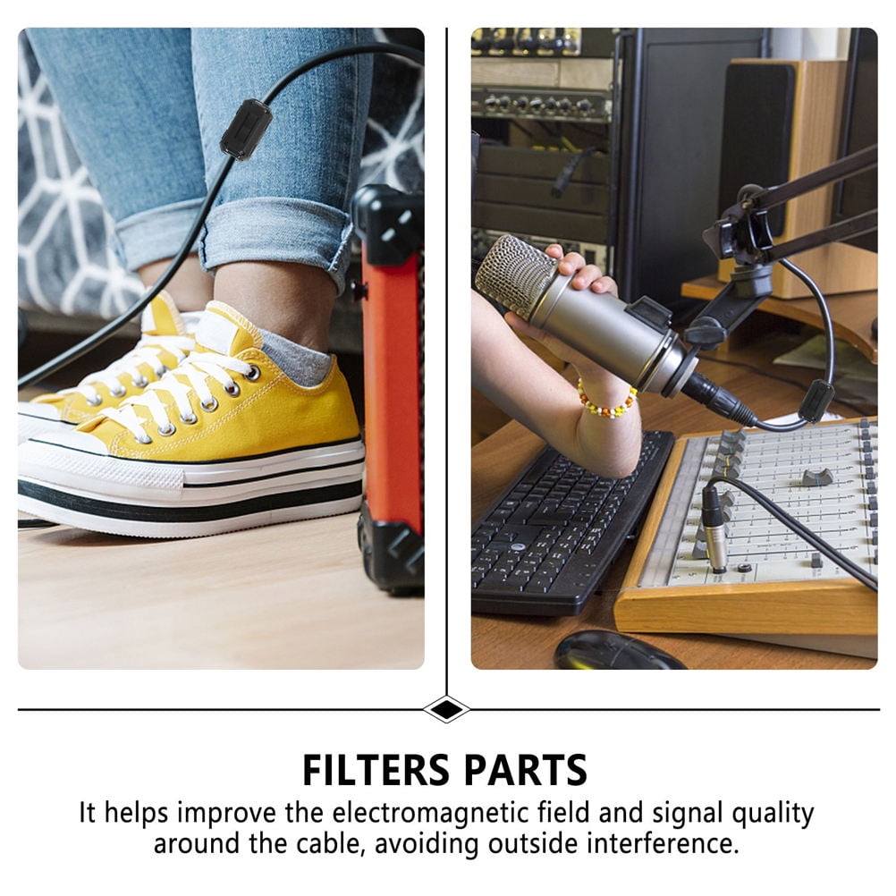 SASABAXI Ferrite Core Filters Black Nickel Zinc Ferrite EMI Reduction ...