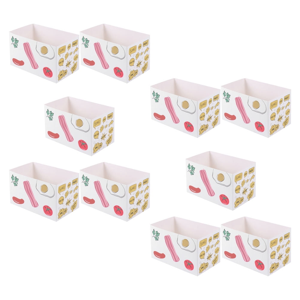 SASABAXI 10Pcs Rectangular Paperboard Sandwich Boxes for Party Favors 3 ...