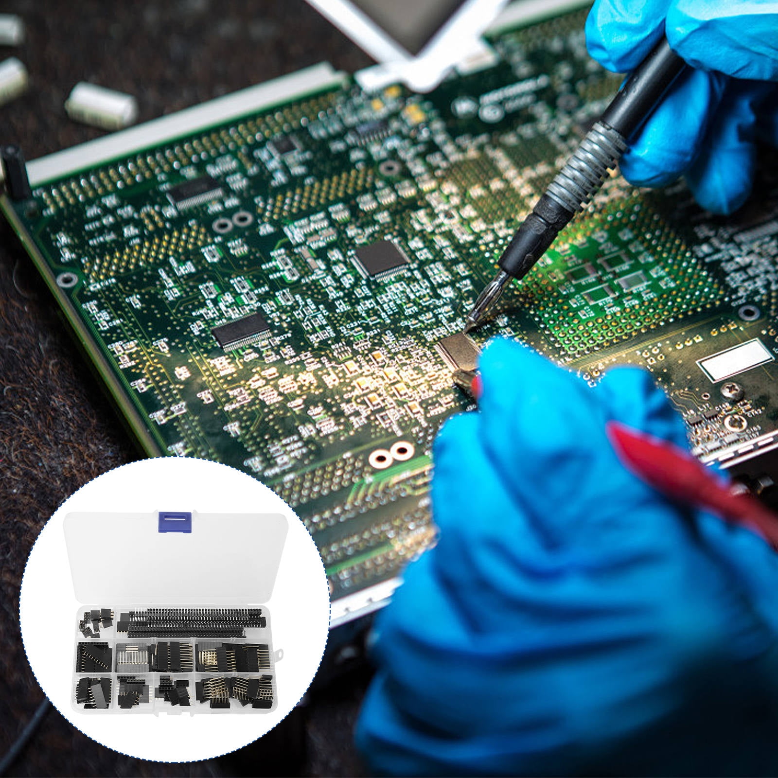 SASABAXI 122Pcs Precision Production IC Sockets with Plastic Insulation ...