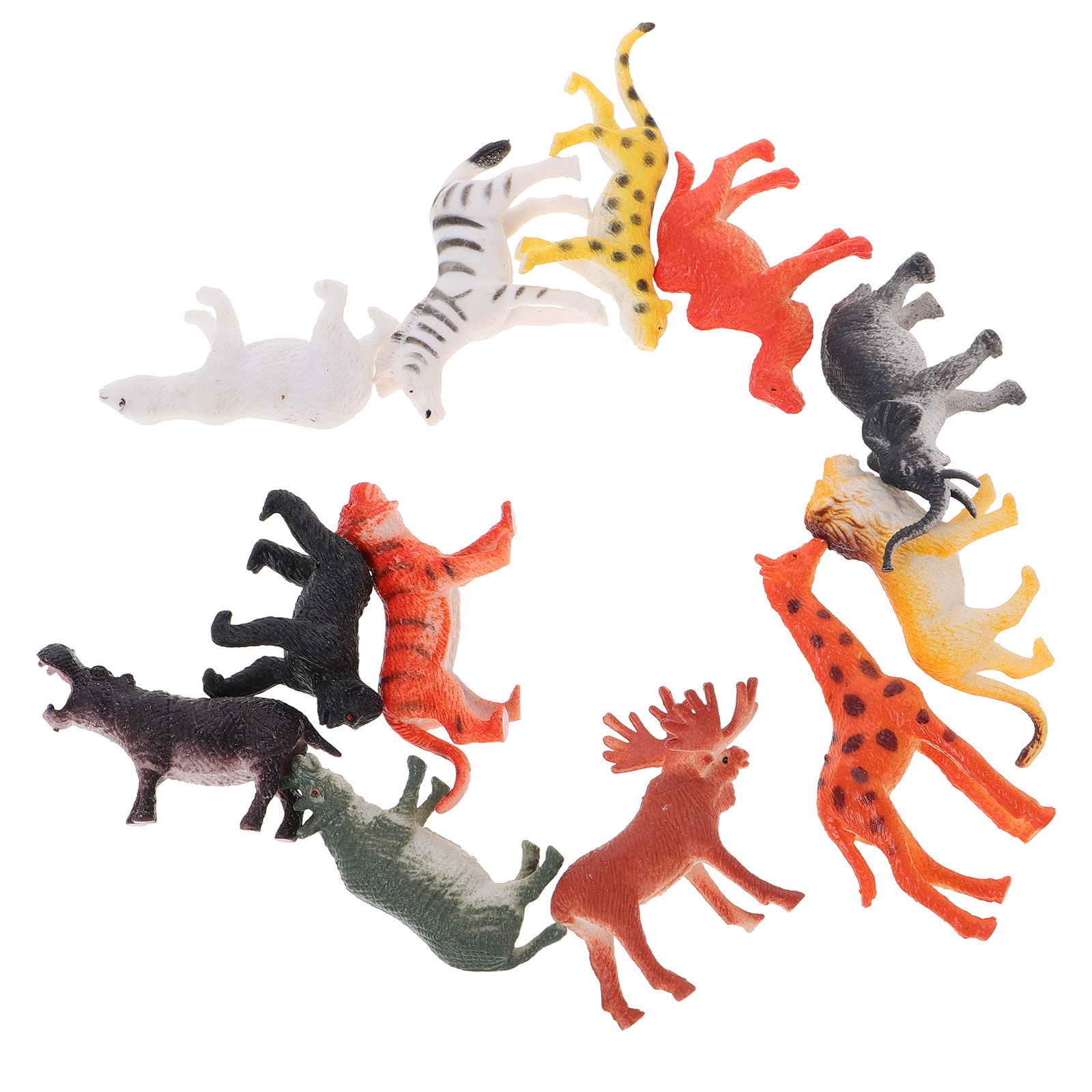 SASABAXI 12Pack Lifelike Modeling PVC Farm Animals for Preschool ...