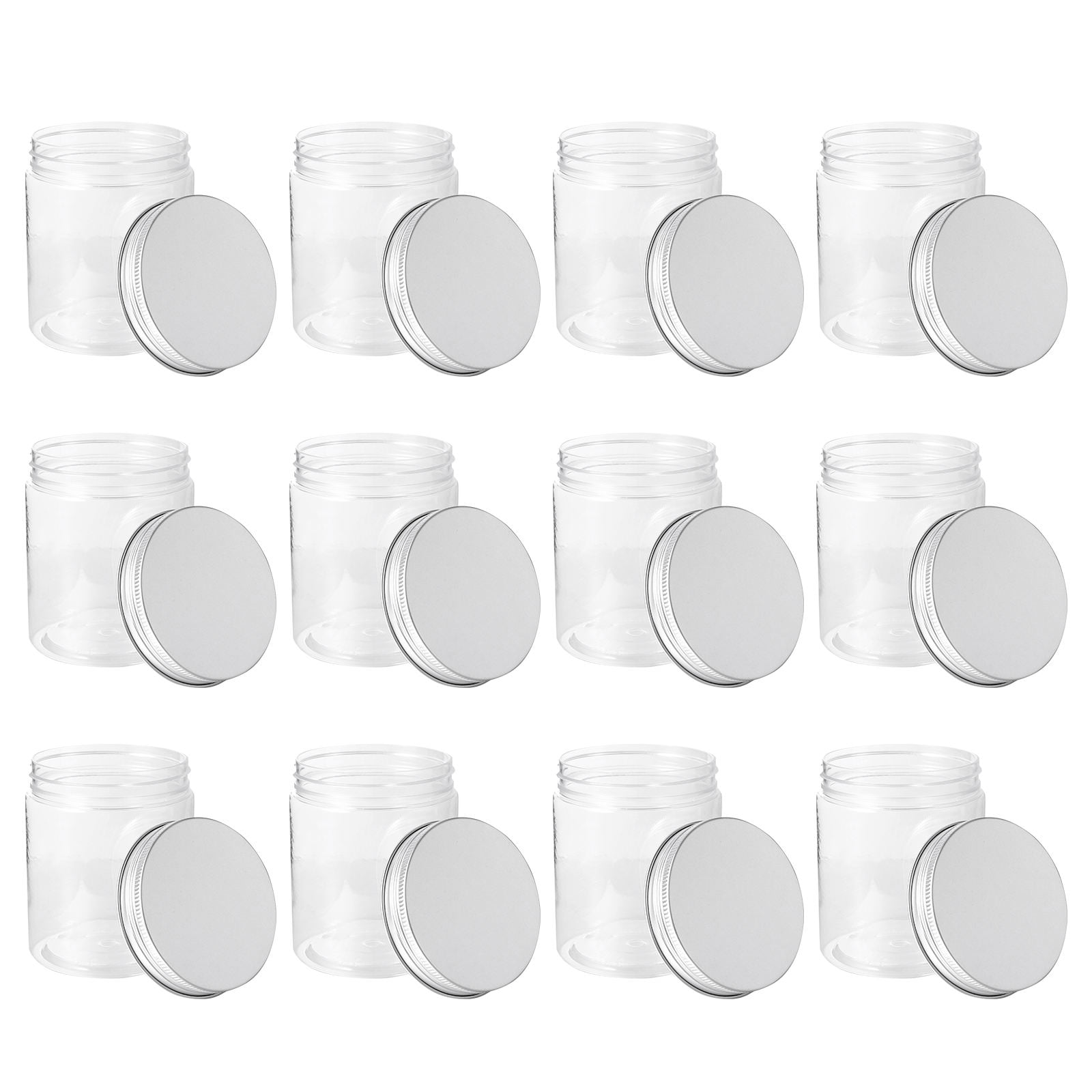 SASABAXI 12Pcs Cookie Containers Square Transparent Kitchen Canister ...