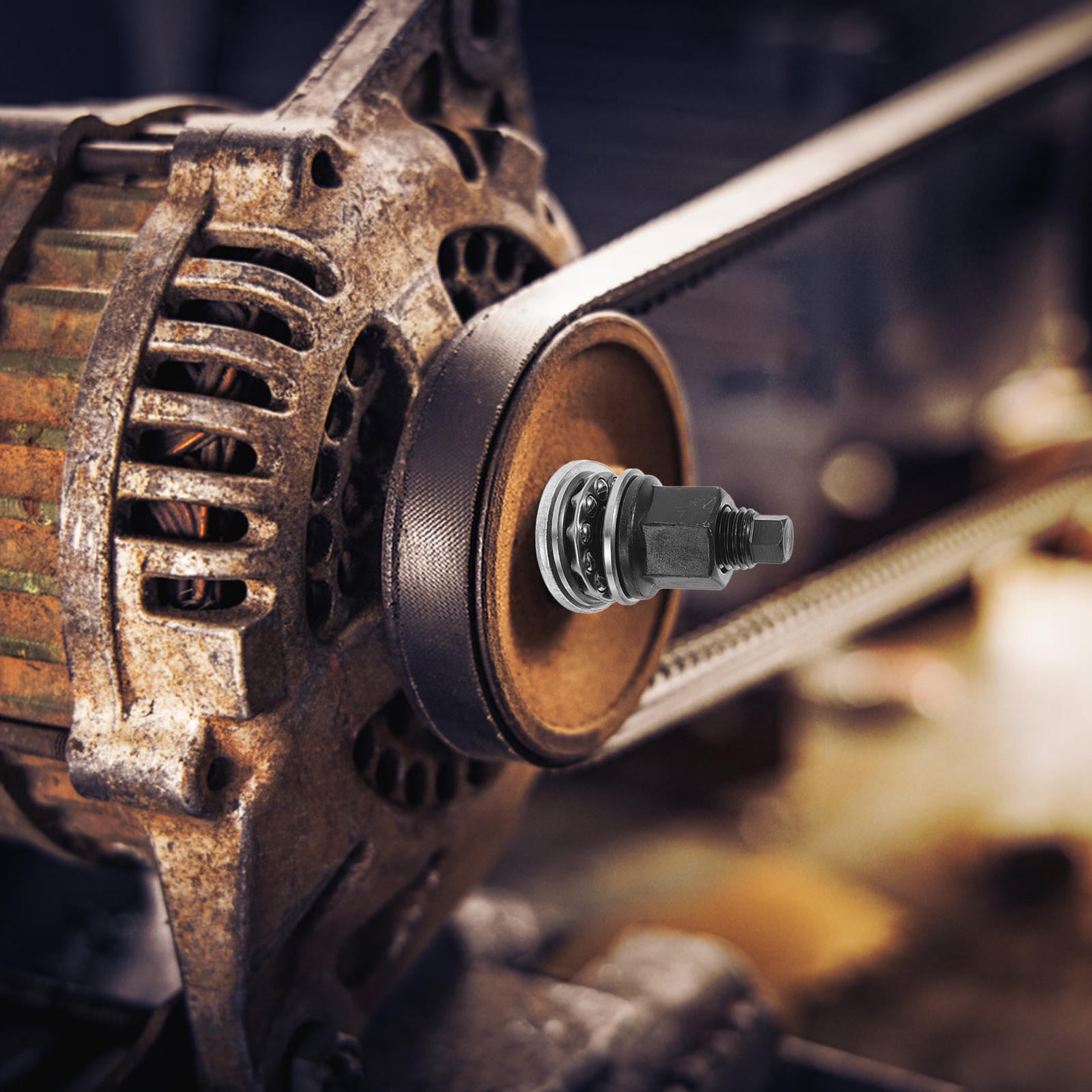 SASABAXI 1Pack Dual Alternator Bracket Kit Fit for Gm Harmonic Balancer ...