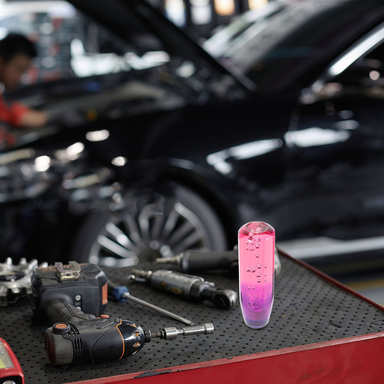 SASABAXI 1Pcs Shift Knob Adapter Pink Purple Gradient for Car Owners ...