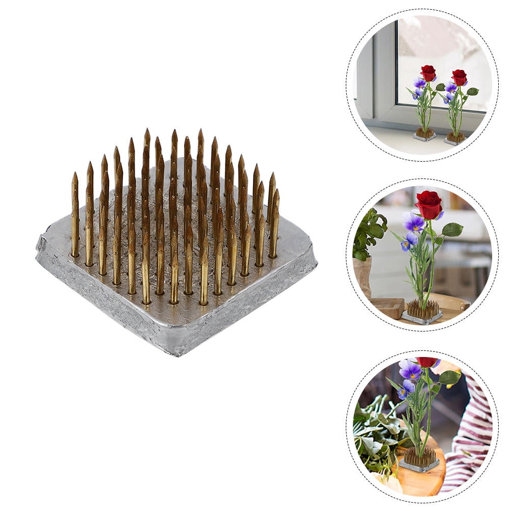 SASABAXI 1Set Japanese Zen Style Stainless Steel Square Floral Arranger ...