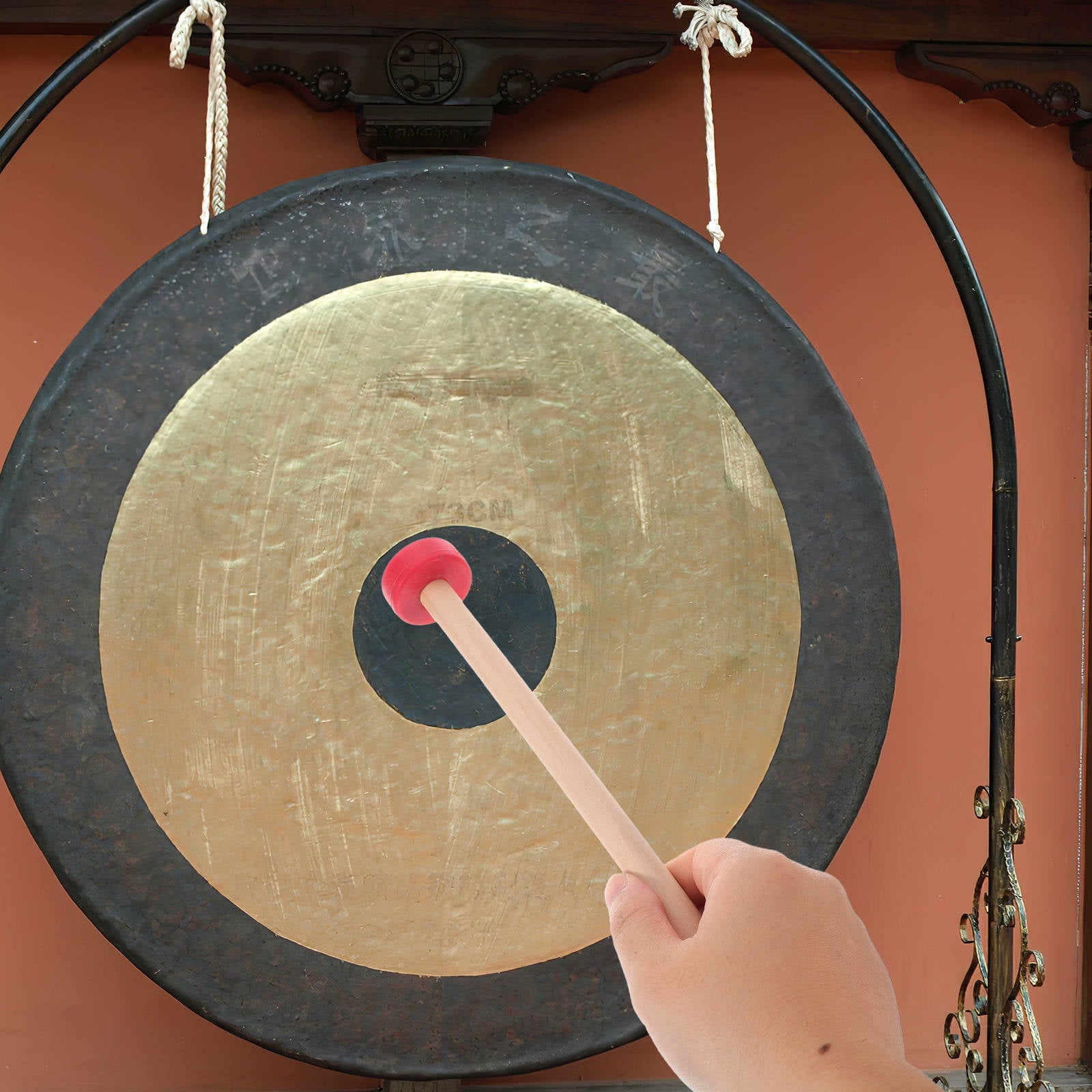 SASABAXI 1Set Rubber Tip Hammer for Xylophone and Gong Red Square Head ...