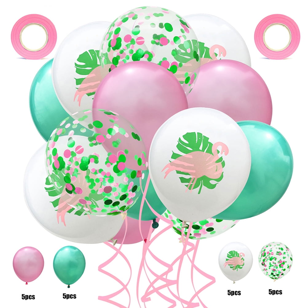 SASABAXI 22Pcs Set Hawaiian Balloons Assorted Color Latex For Kids ...