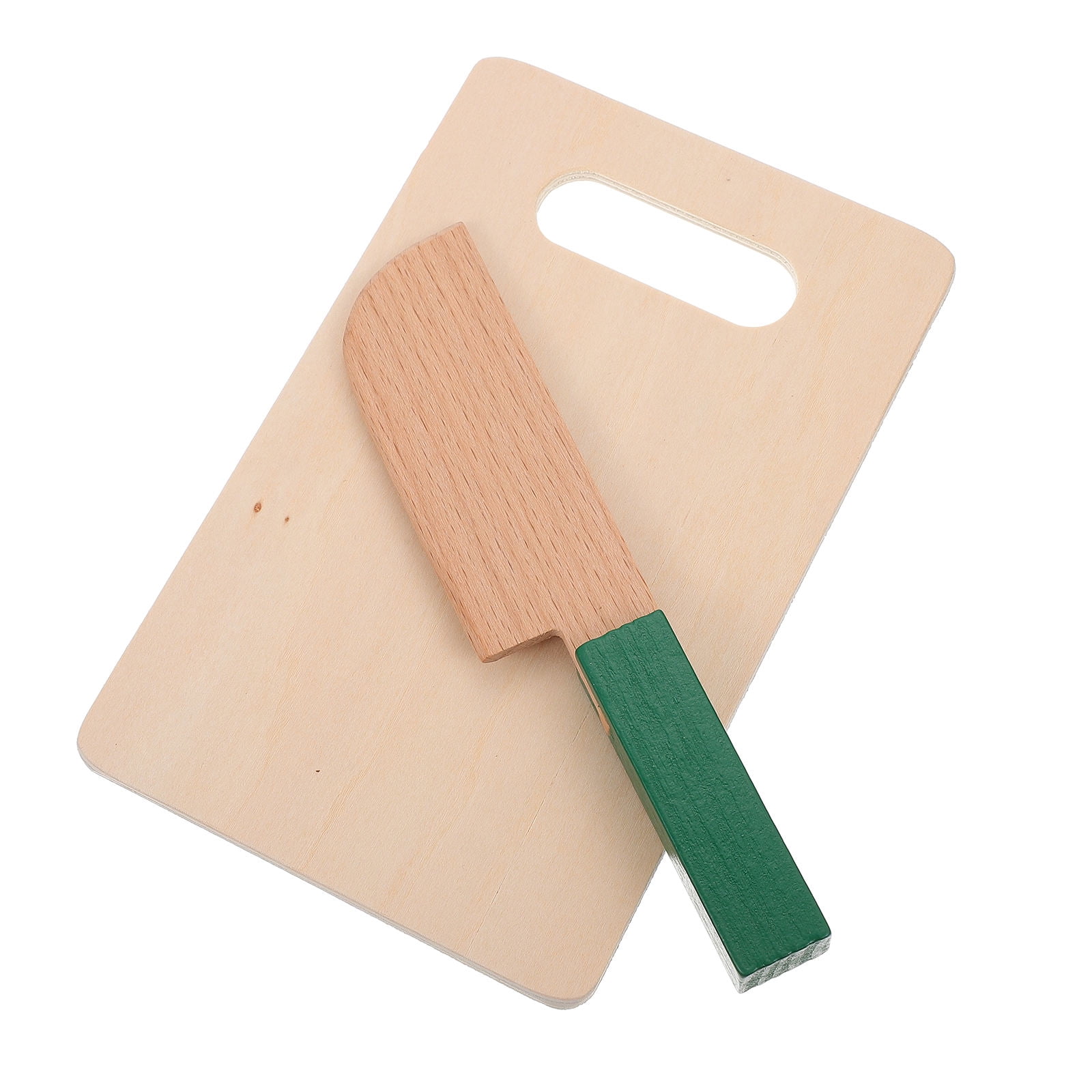 SASABAXI 2Pcs Kids Kitchen Accessories Wooden Chopper and Chopping ...