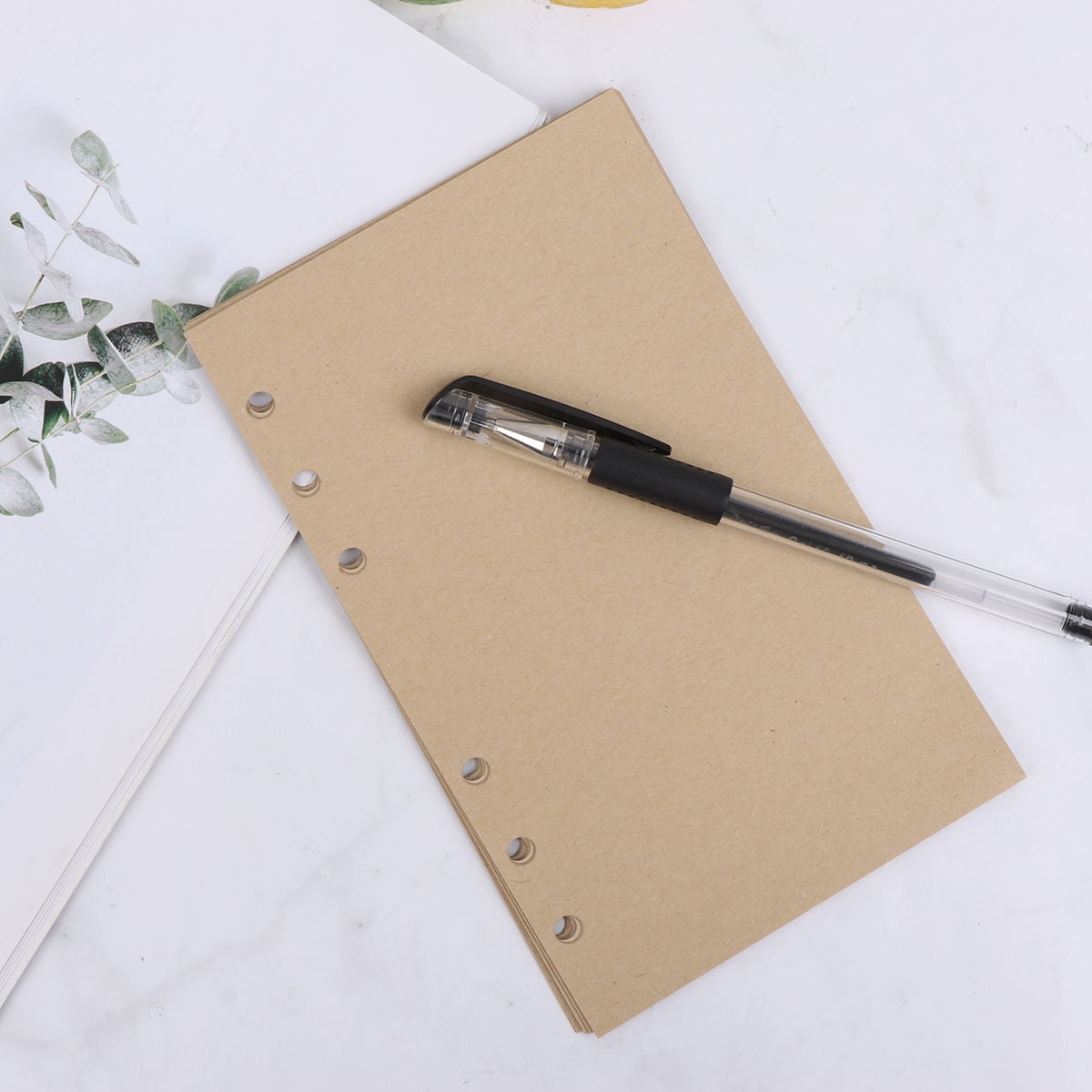 SASABAXI 320 Sheets Khaki A6 Refill Paper for Notebook Lined Rectangle ...