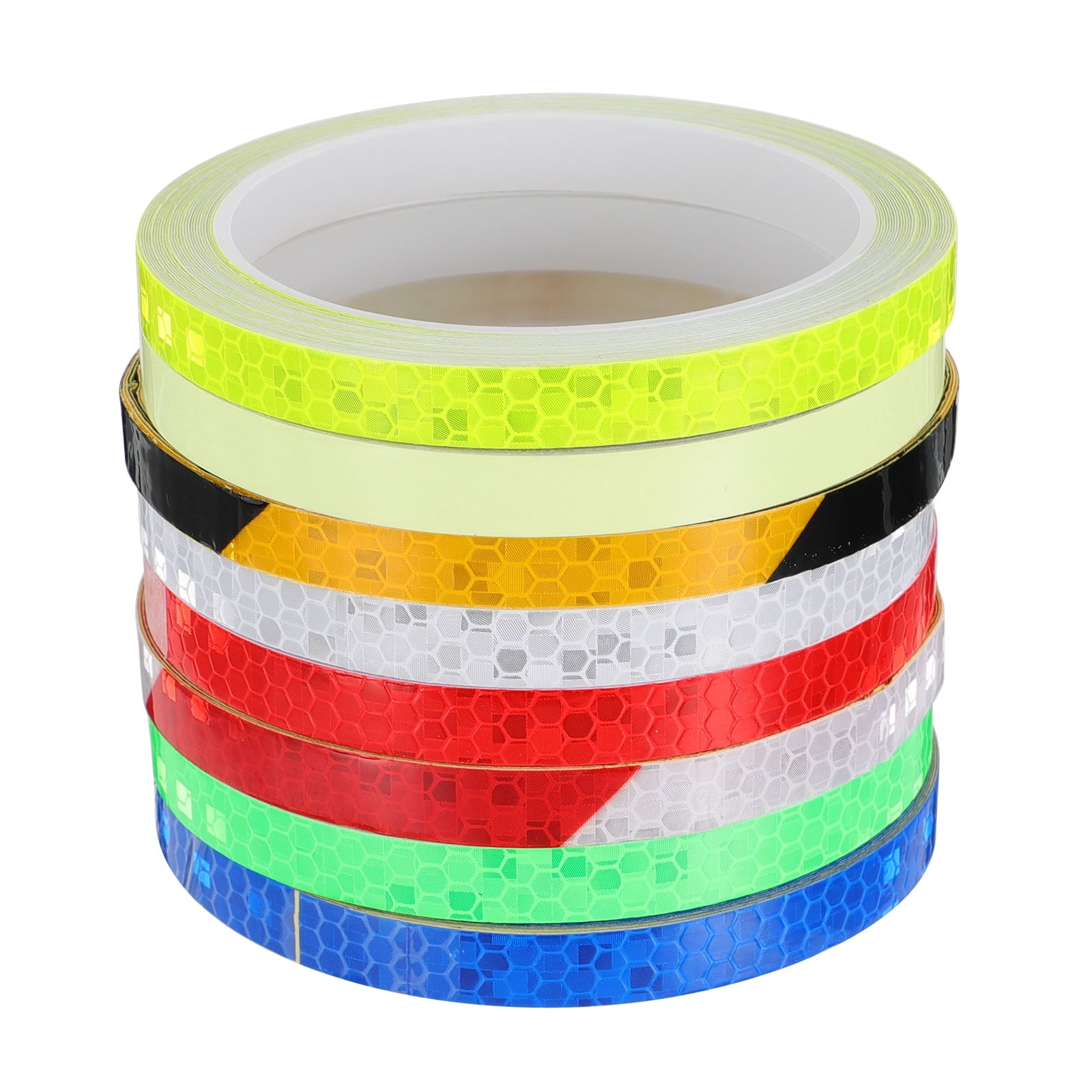 SASABAXI 32Pcs Self-Adhesive Bike Reflective Sticker Assorted Color PVC ...