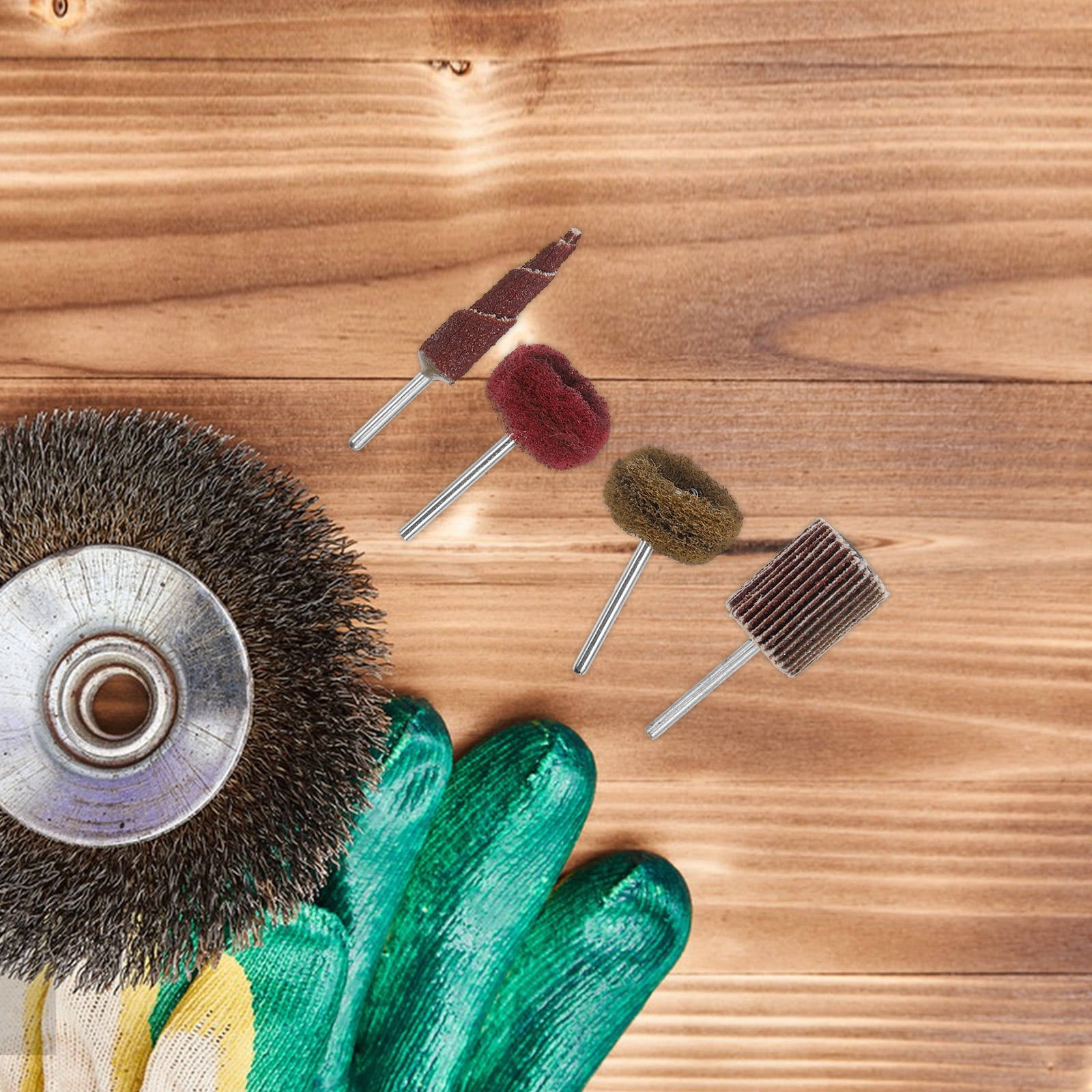 SASABAXI 50Pcs Buffing Wheel Fiber Grinding Head Metal Sander Tight ...