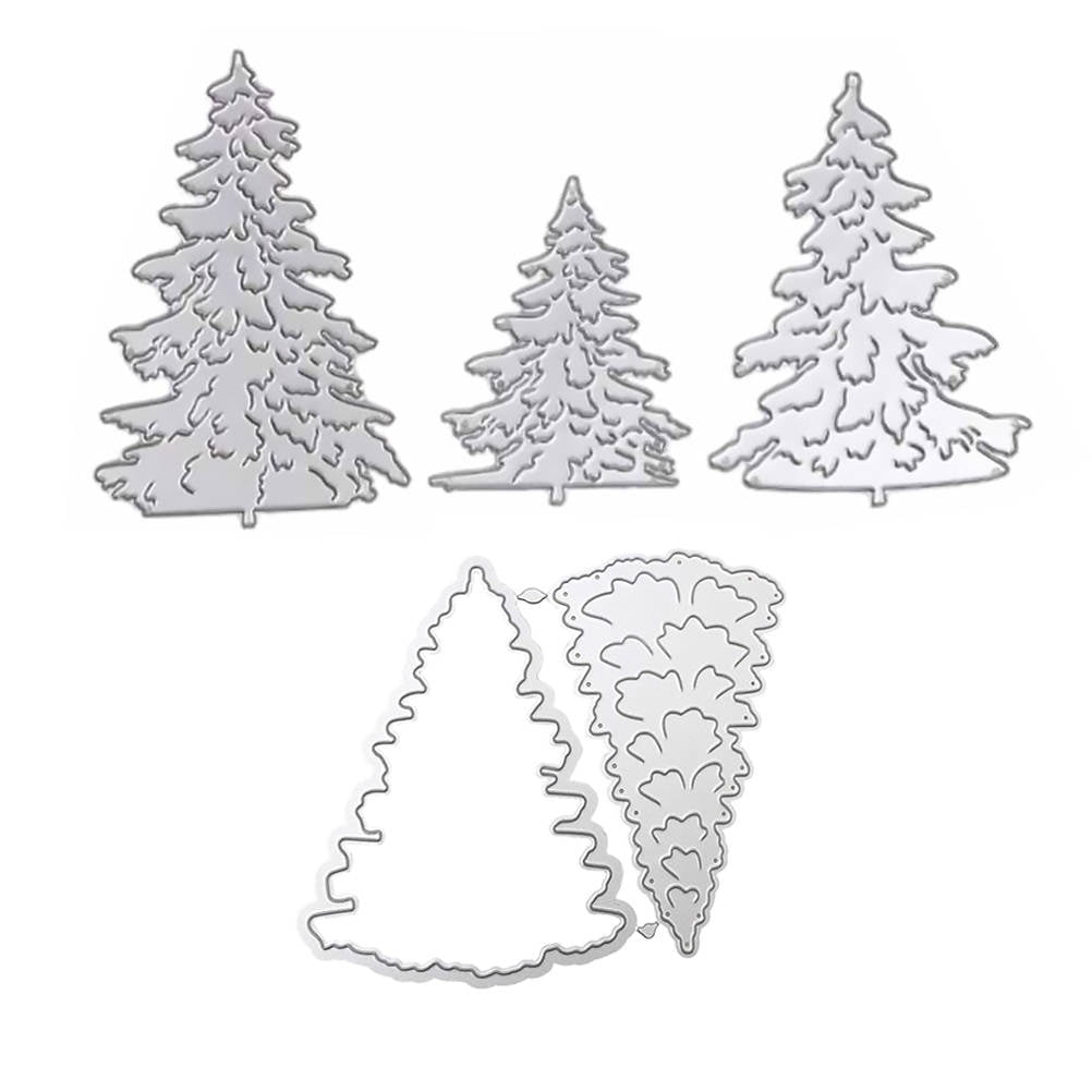 SASABAXI 5Pcs Embossed Template Stainless Steel Dies For Paper Crafting ...