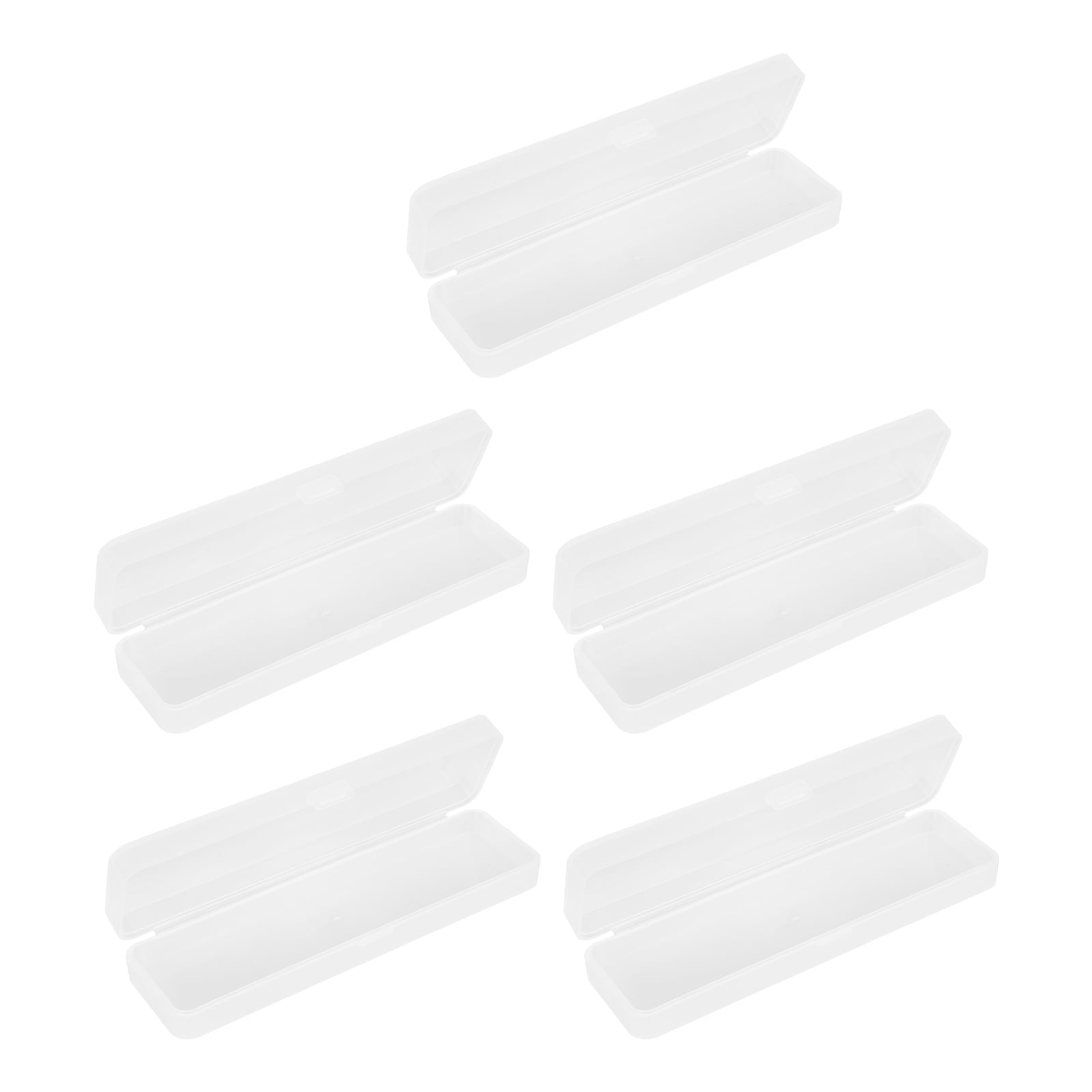 SASABAXI 5Pcs Pencils Storage Boxes for Students Transparent Plastic ...