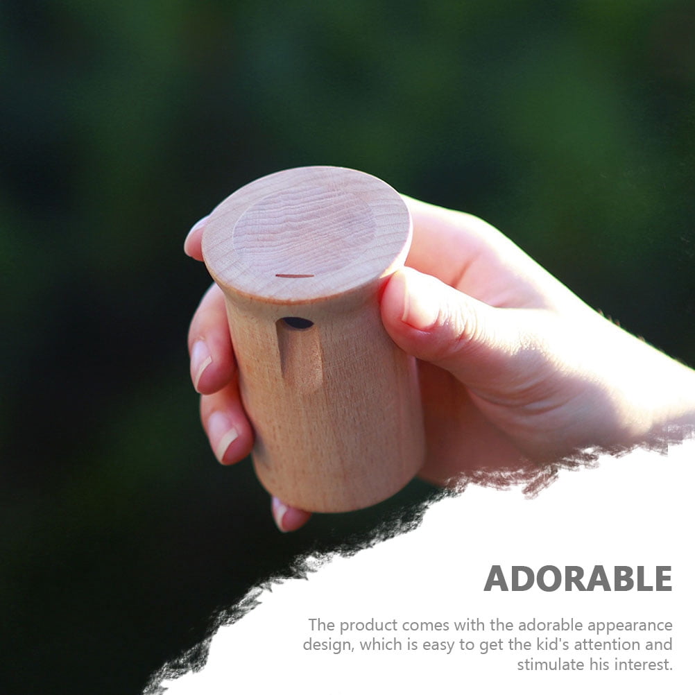 SASABAXI Bird Whistle Toy for Kids in Wood Color with Lifelike Bird ...