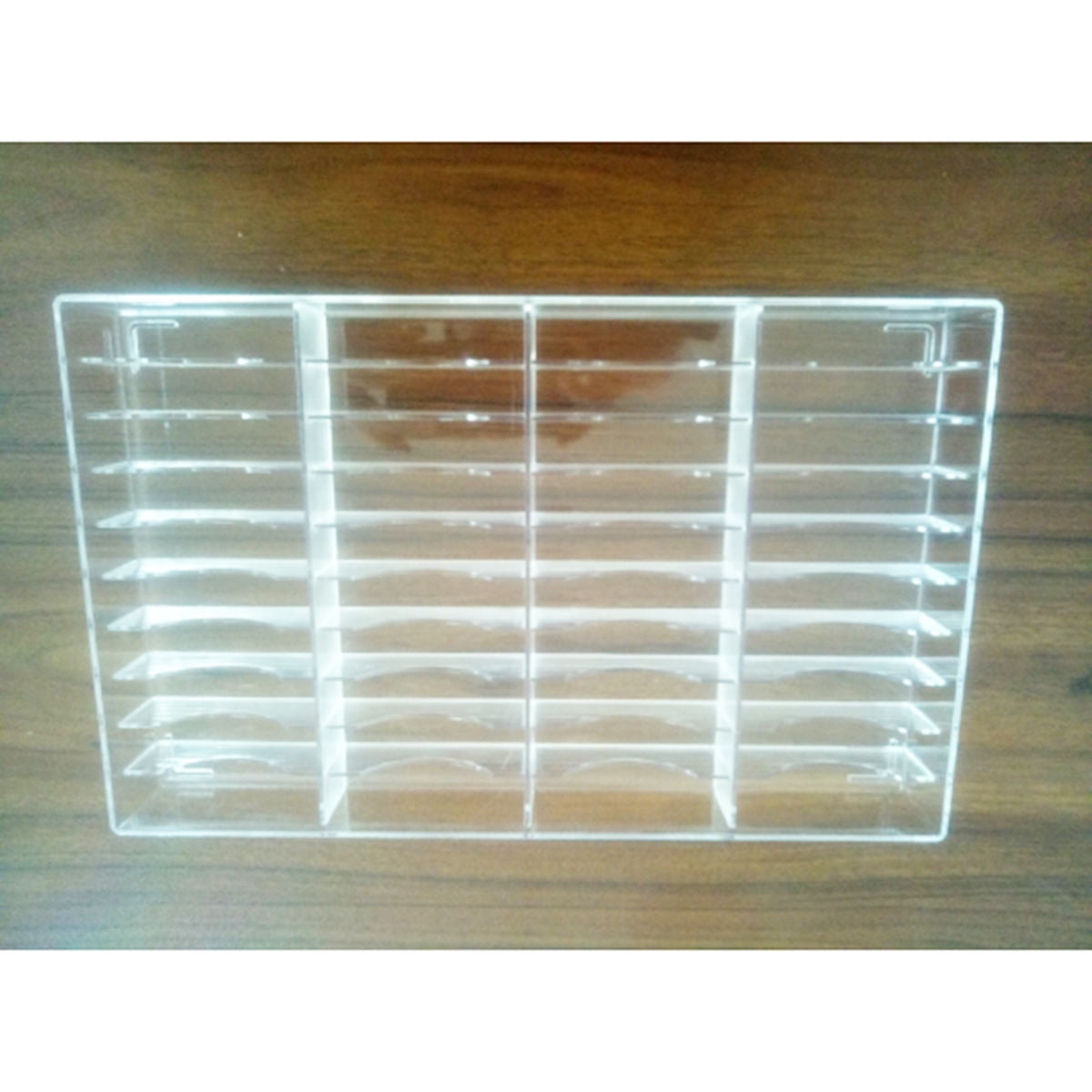 SASABAXI Clear Acrylic Storage Box 40 Grids 1Pack Transparent Mini ...