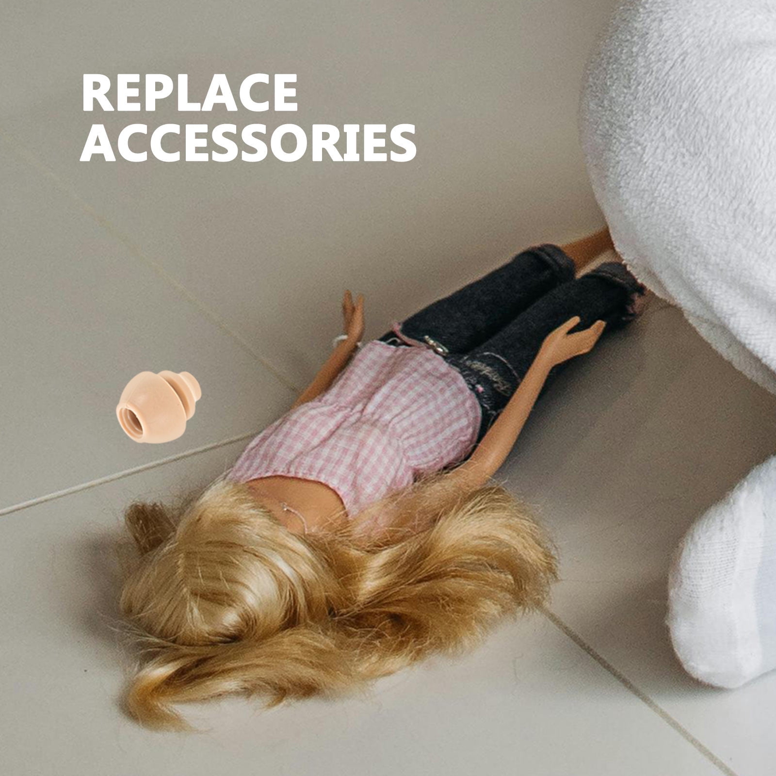 SASABAXI Doll Neck Connector 1Set Beige Figures and Soldier Dolls ...