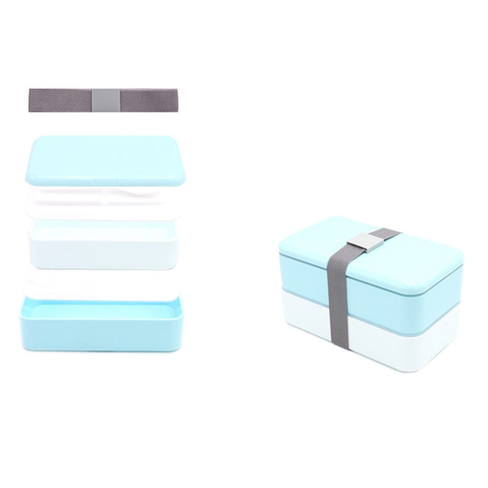 SASABAXI Japanese Style 2 Layers Bento Lunch .8x4.1x3.9in Thermal ...