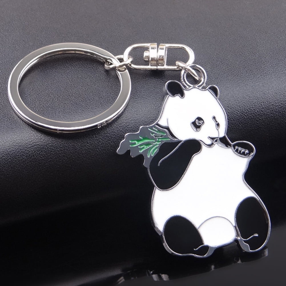SASABAXI Key Ring 8Set Cute Panda Keychain Assorted Color Attach Keys ...