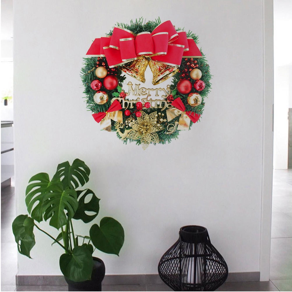 SASABAXI Xmas Garland Multi Circular for Front Porch Decor Holiday ...