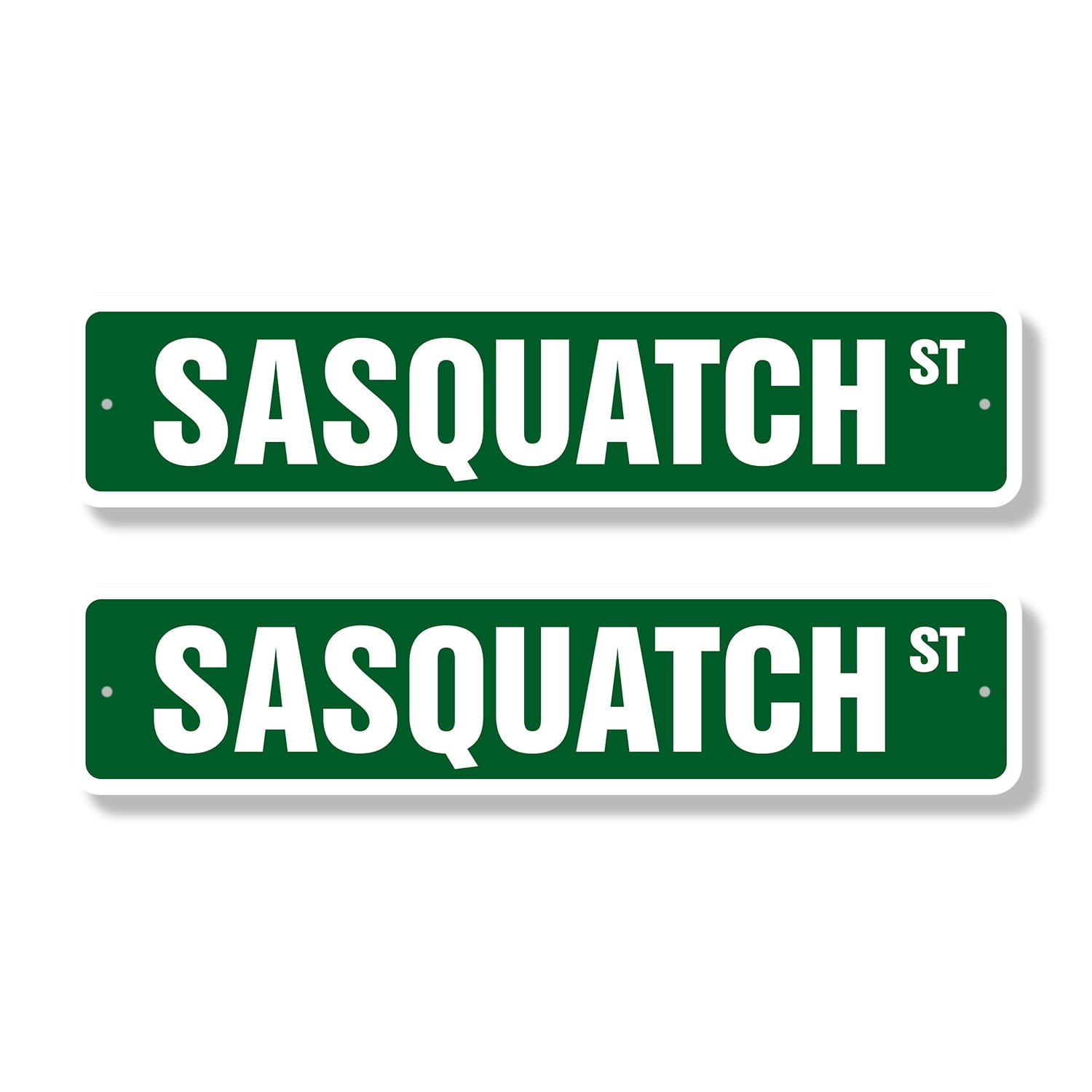 SASQUATCH Classic Street Sign (2 Pack) bigfoot ape like animal believer ...