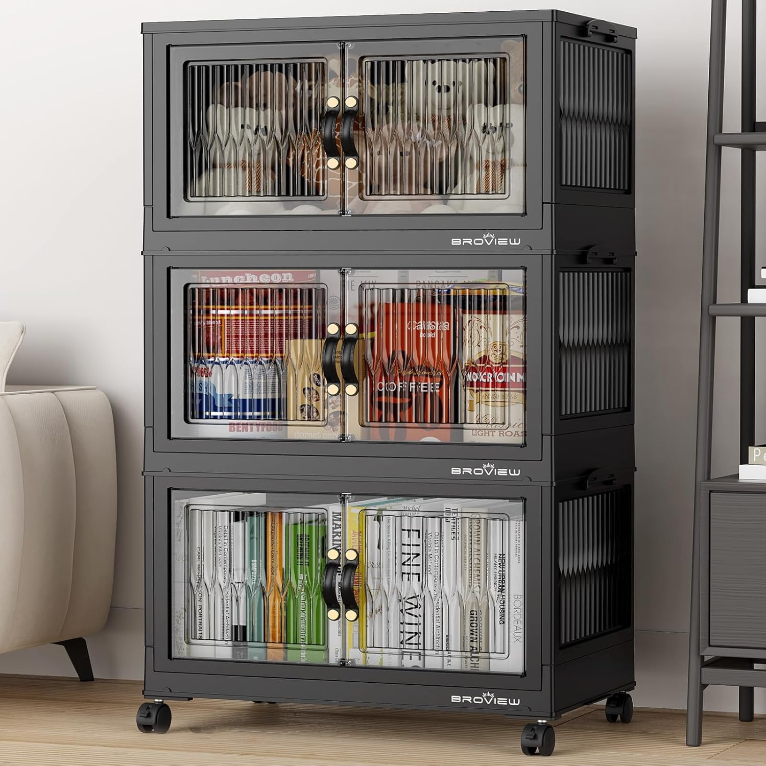 SASYXDC 120 Qt Plastic Storage Bins with Lid Stackable Storage ...