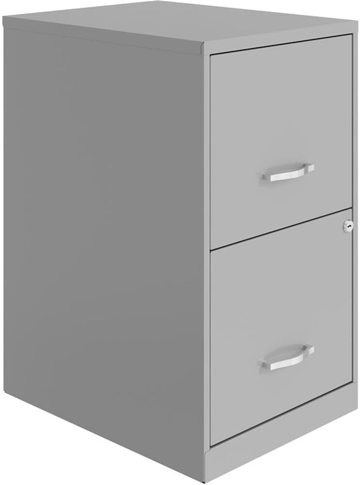 SASYXDC 18" 2-Drawer Metal File Cabinet in Arctic Silver - Walmart.com