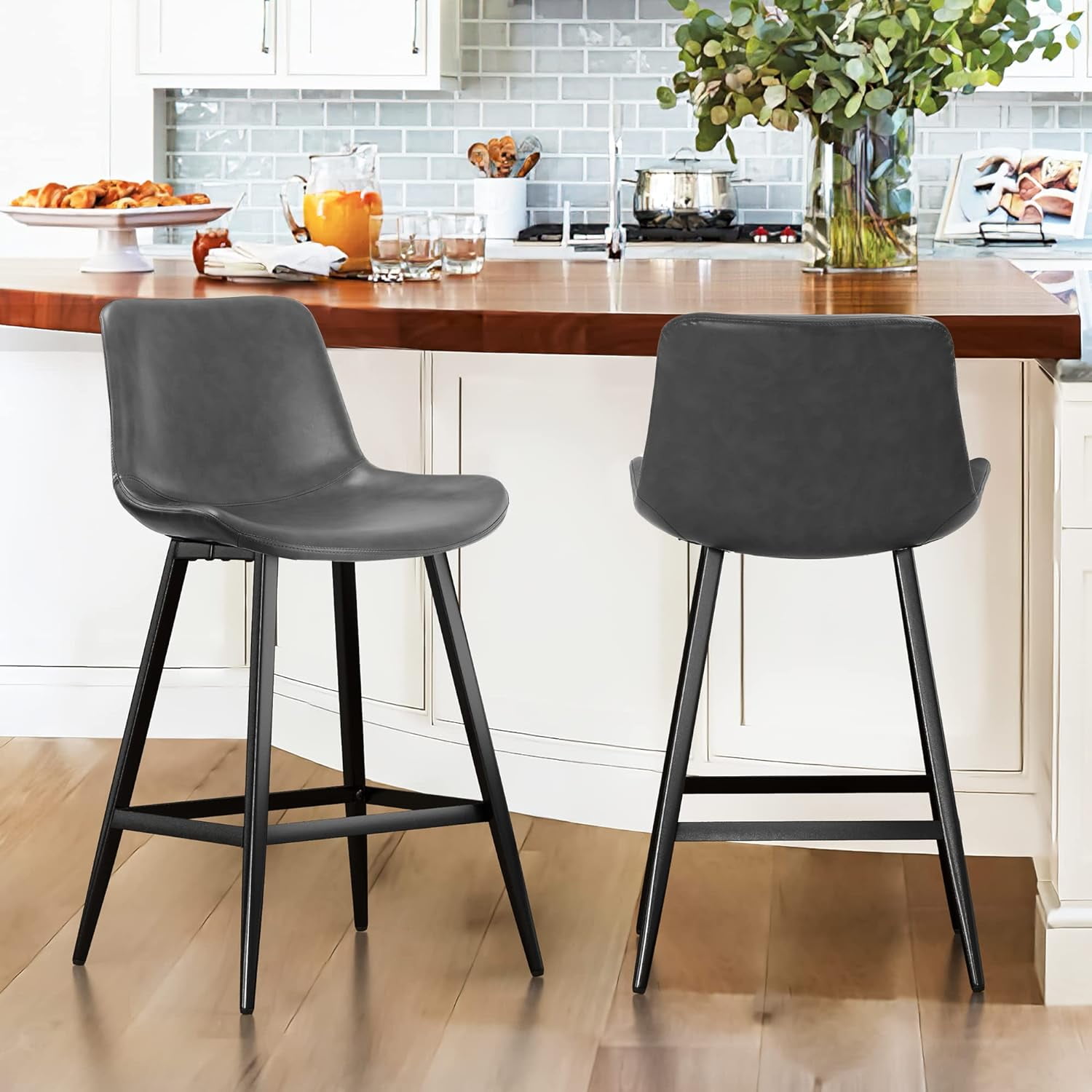 SASYXDC 24 inch Counter Stool Modern Bucket Barstools Counter Height ...