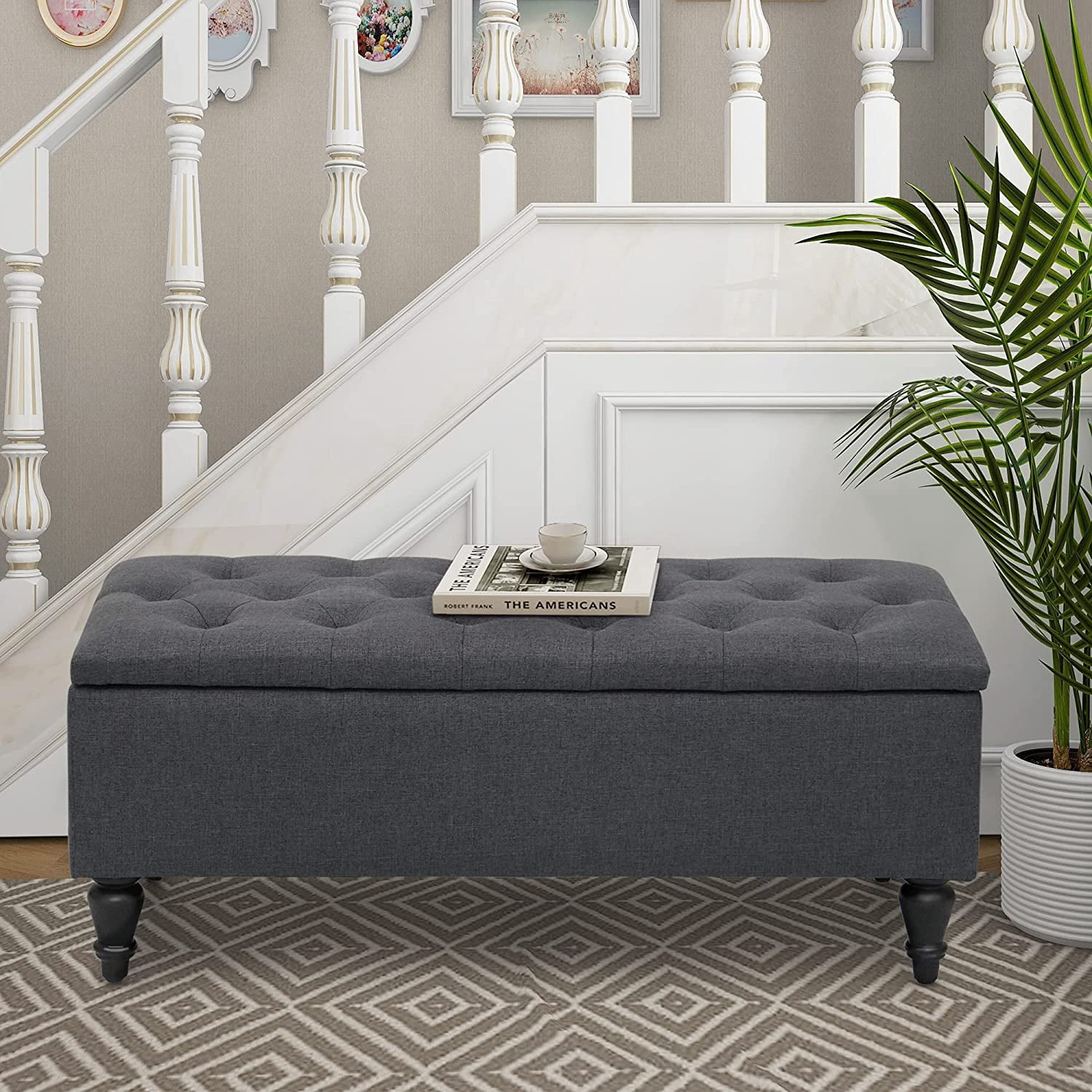 SASYXDC 45\u2019\u2019 Ottoman Indoor Tufted Rectangular Storage ...