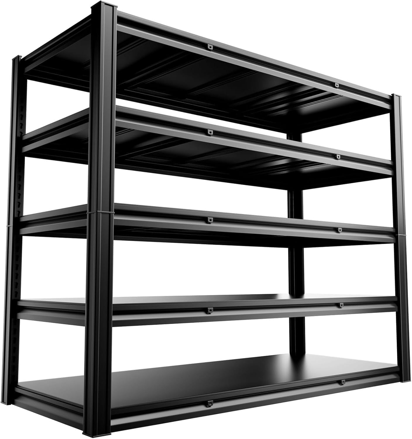HLTUDJU 5-Tier 60" W x 24" D x 72" H Garage Shelving 3000LBS Storage ...