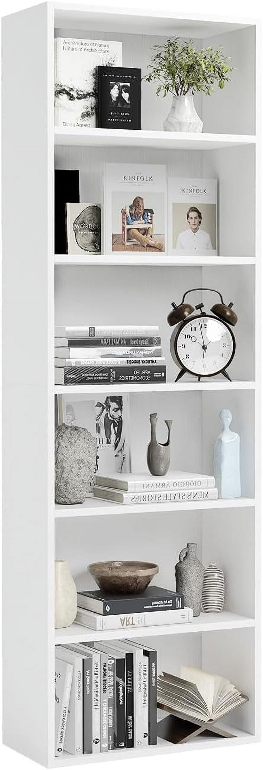 SASYXDC 6 Cube Narrow Book Shelf 3-Tier 2 Pack Bookcase Storage ...