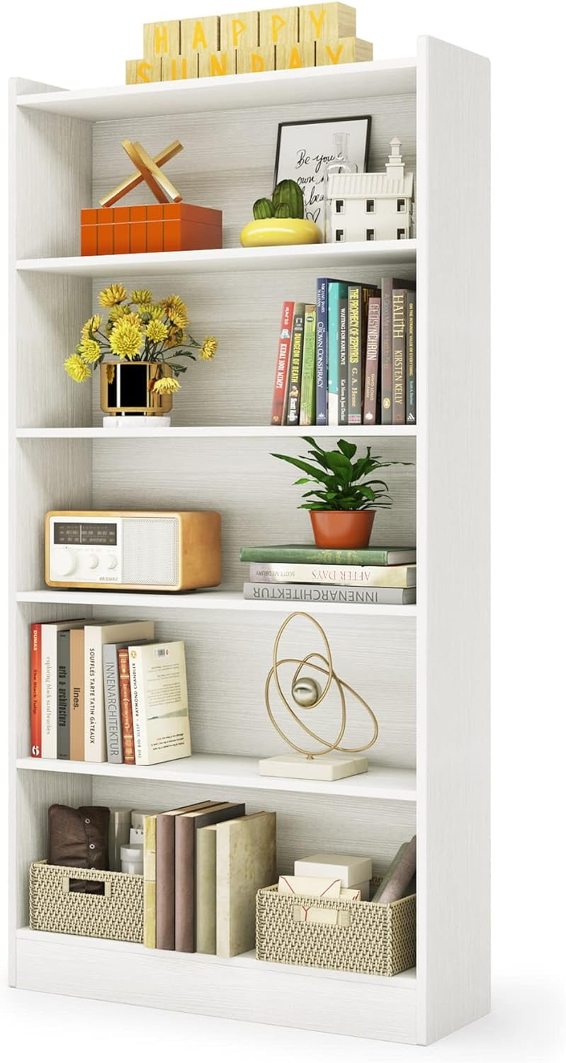 DXYKOPA 72 Inch Tall Bookcase Freestanding 6-Tier Library Bookshelf ...