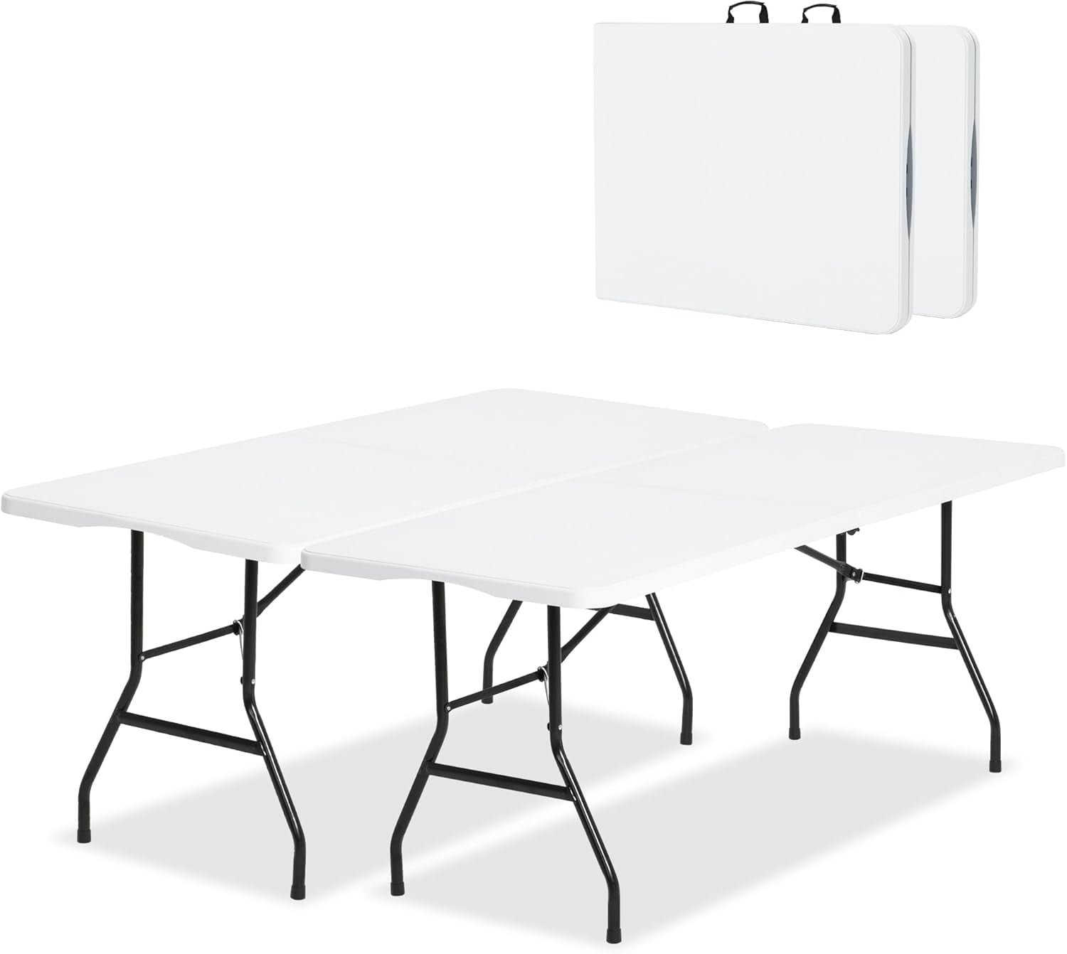 8FT Portable Camping Table Carrying Handle Practical Table for Indoor ...