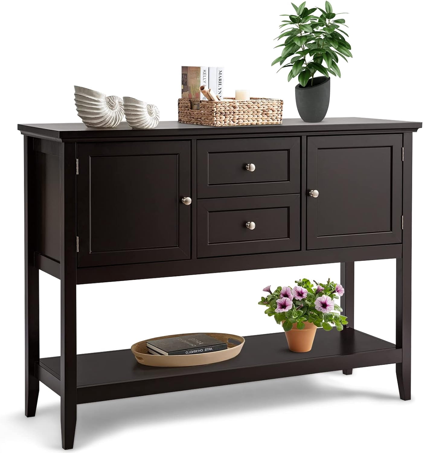SASYXDC Buffet Sideboard Solid Wood Storage Cabinet Console Cabinet ...
