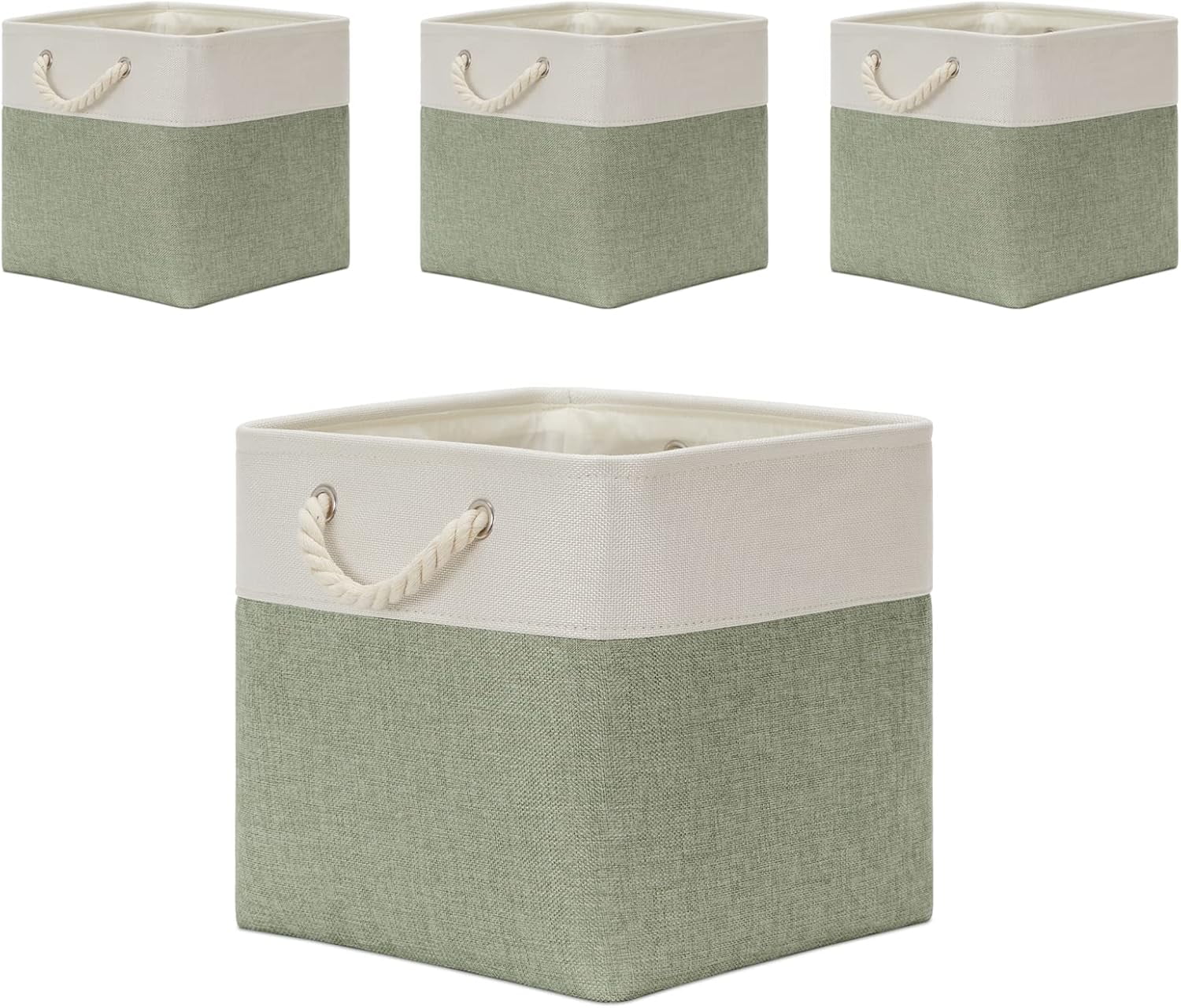 SASYXDC Cube Storage Baskets for Shelves 12 Inch Storage Cubes 4pack ...