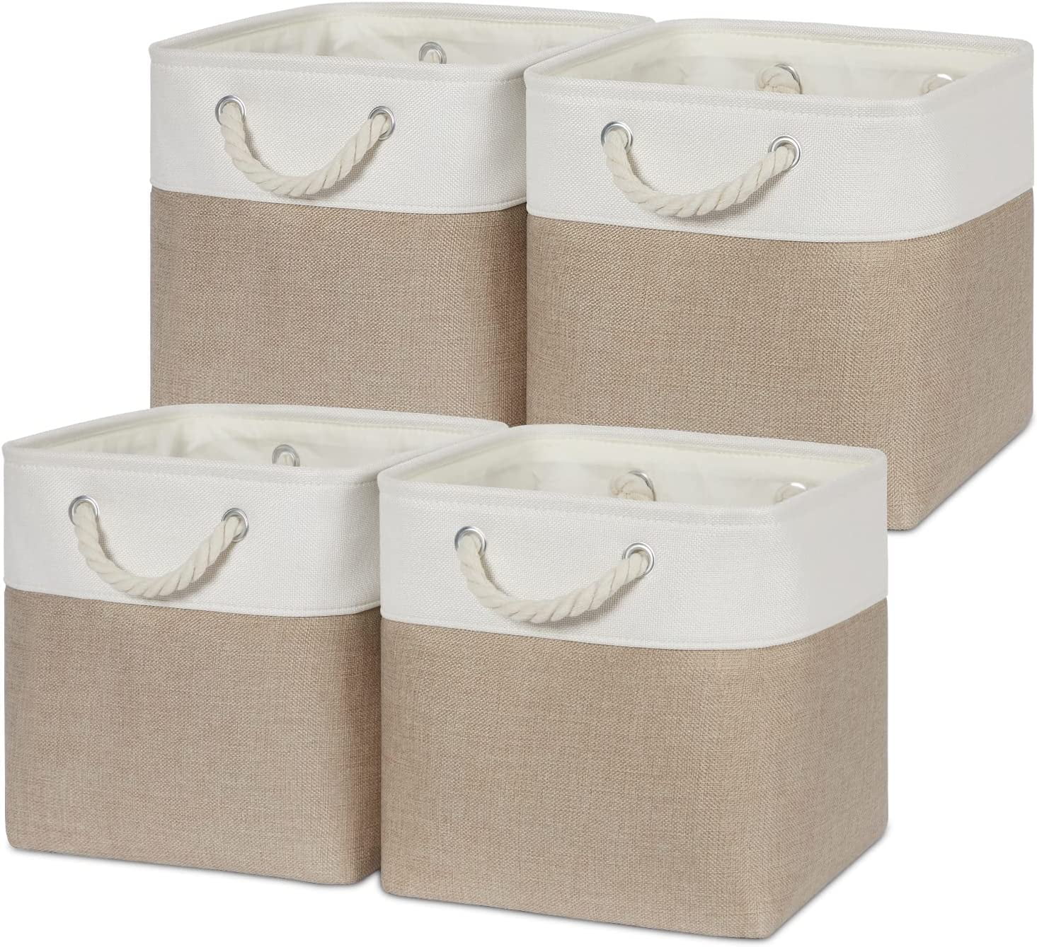 SASYXDC Cube Storage Baskets for Shelves 12 Inch Storage Cubes 4pack ...