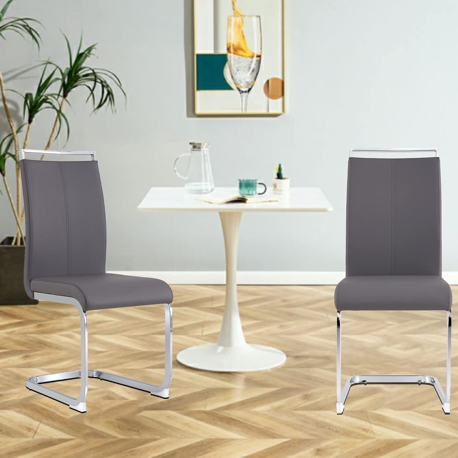 SASYXDC Dining Chairs ，Mid Century High Back Side Dining Room Chairs ...