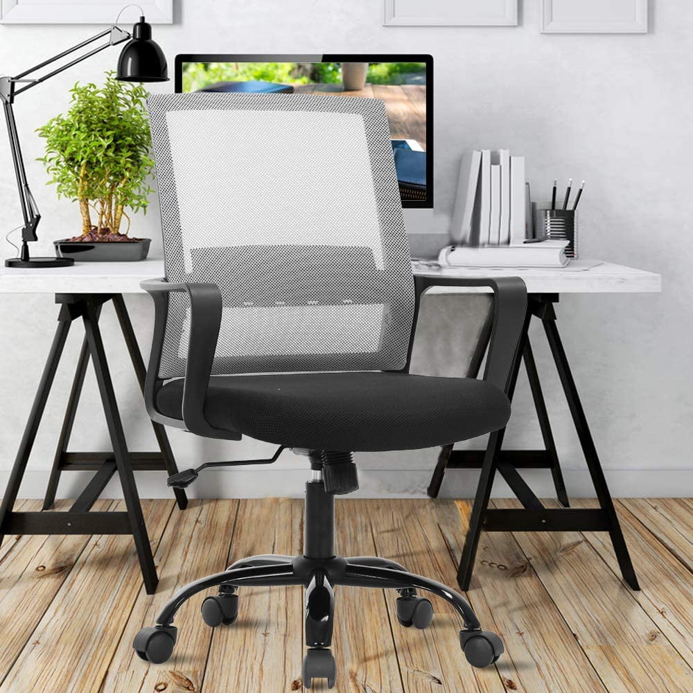 SASYXDC Ergonomic Chair Chair Mid Back Computer Chair with Lumbar ...