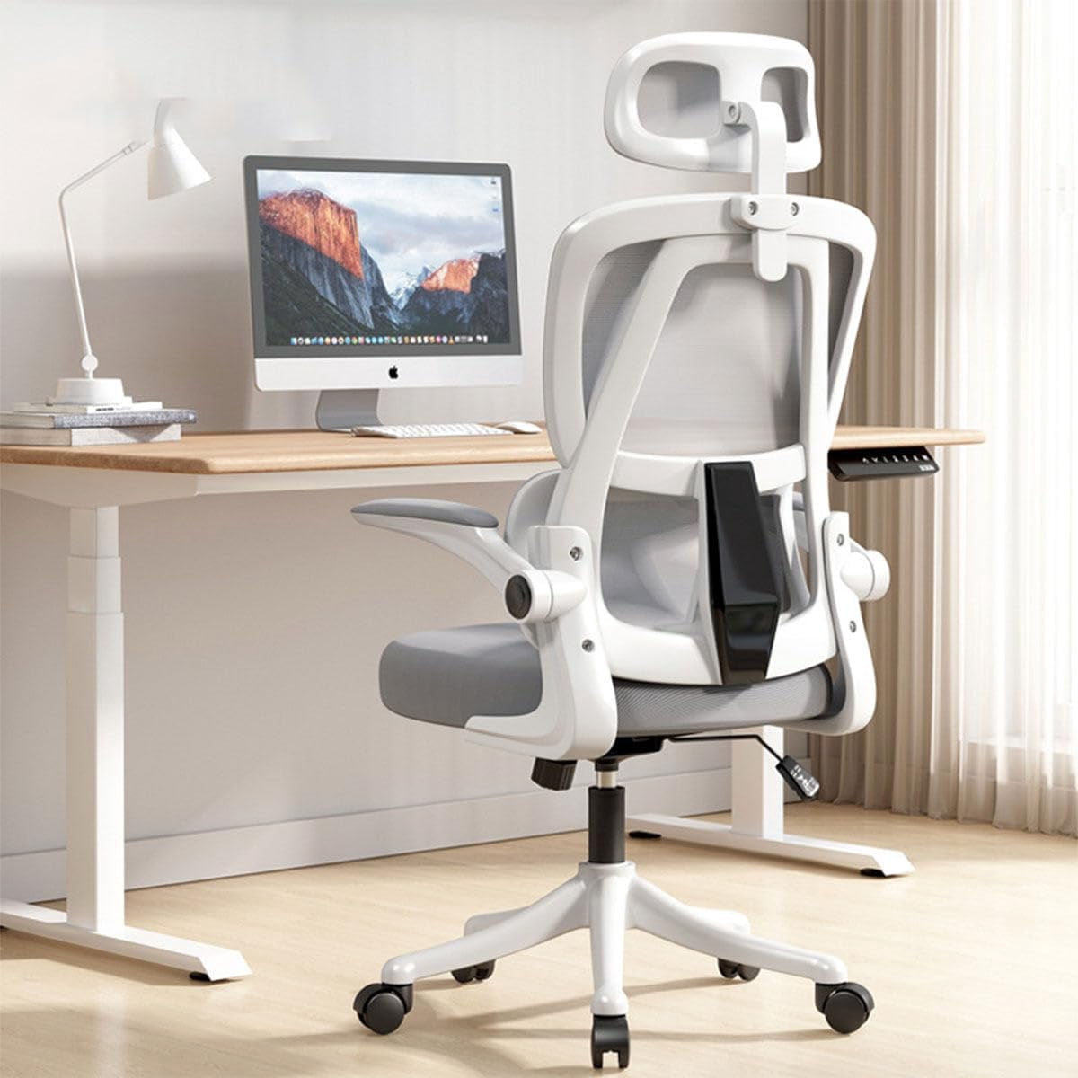 SASYXDC Ergonomic Office Chair Chairs with 3D Two-Way Adjustable ...