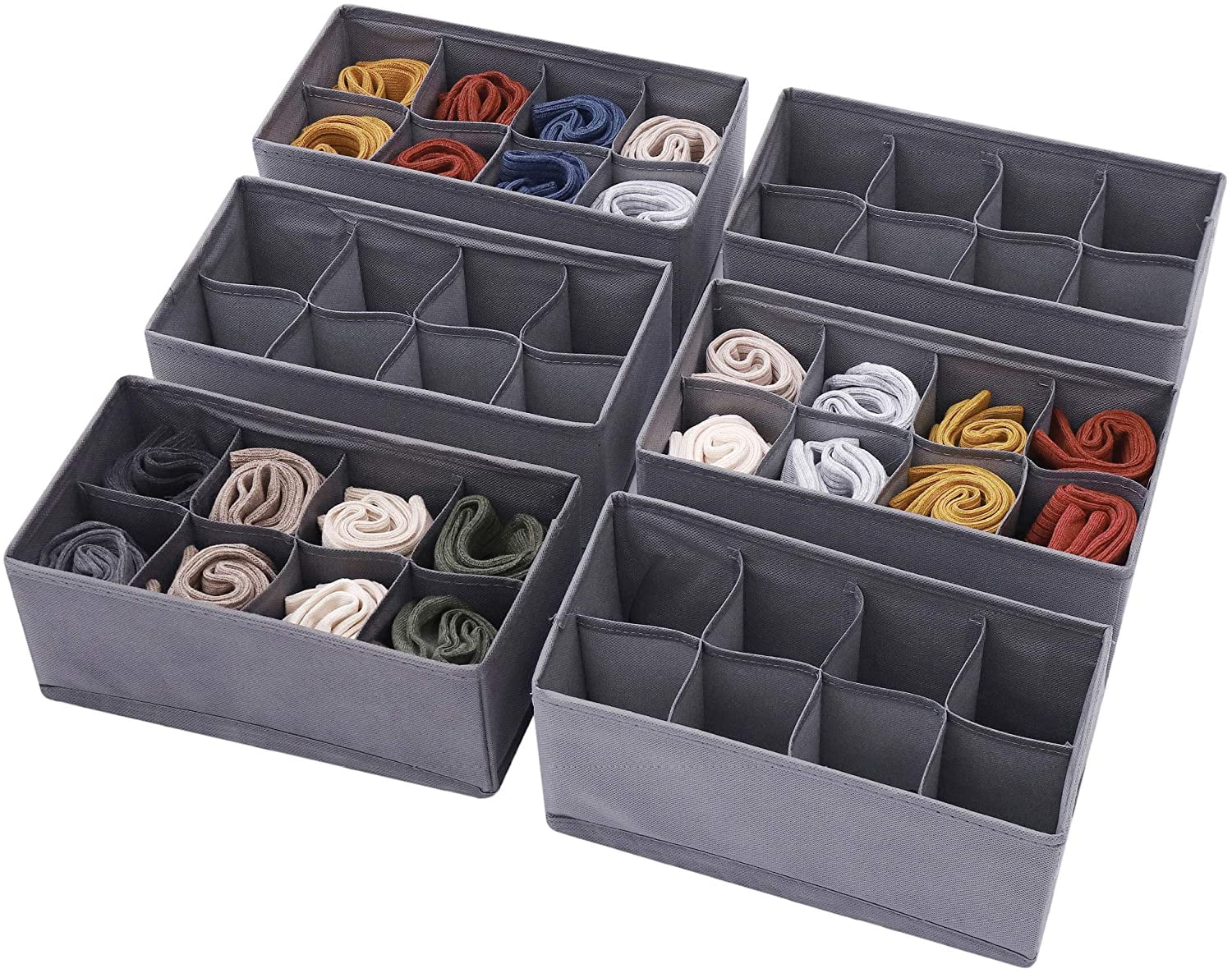 dzyasd HCOCM Foldable Cloth Storage Box Closet Dresser Drawer Organizer ...