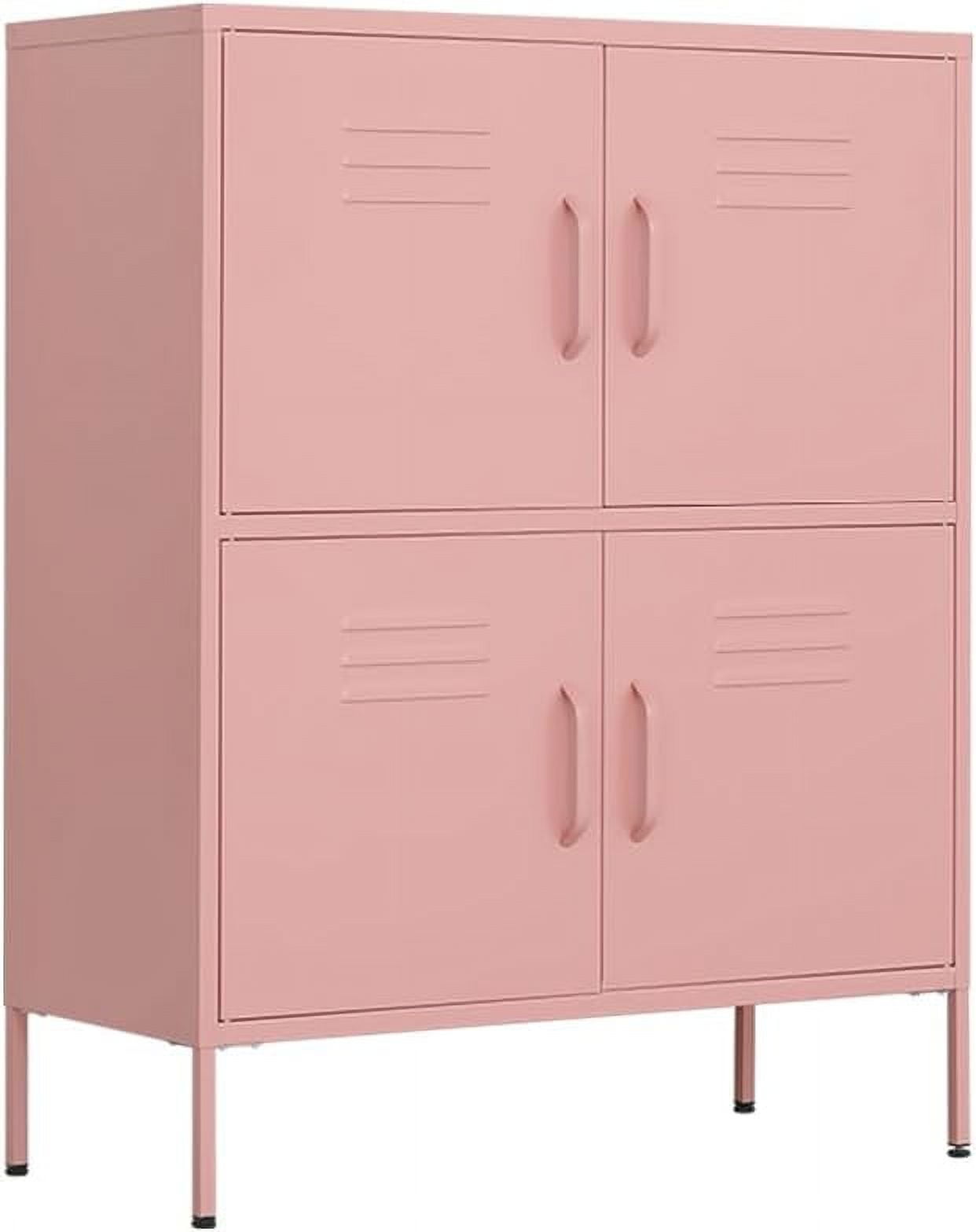 SASYXDC Metal Accent Cabinet Sideboard Buffet Cabinet for Living Room ...