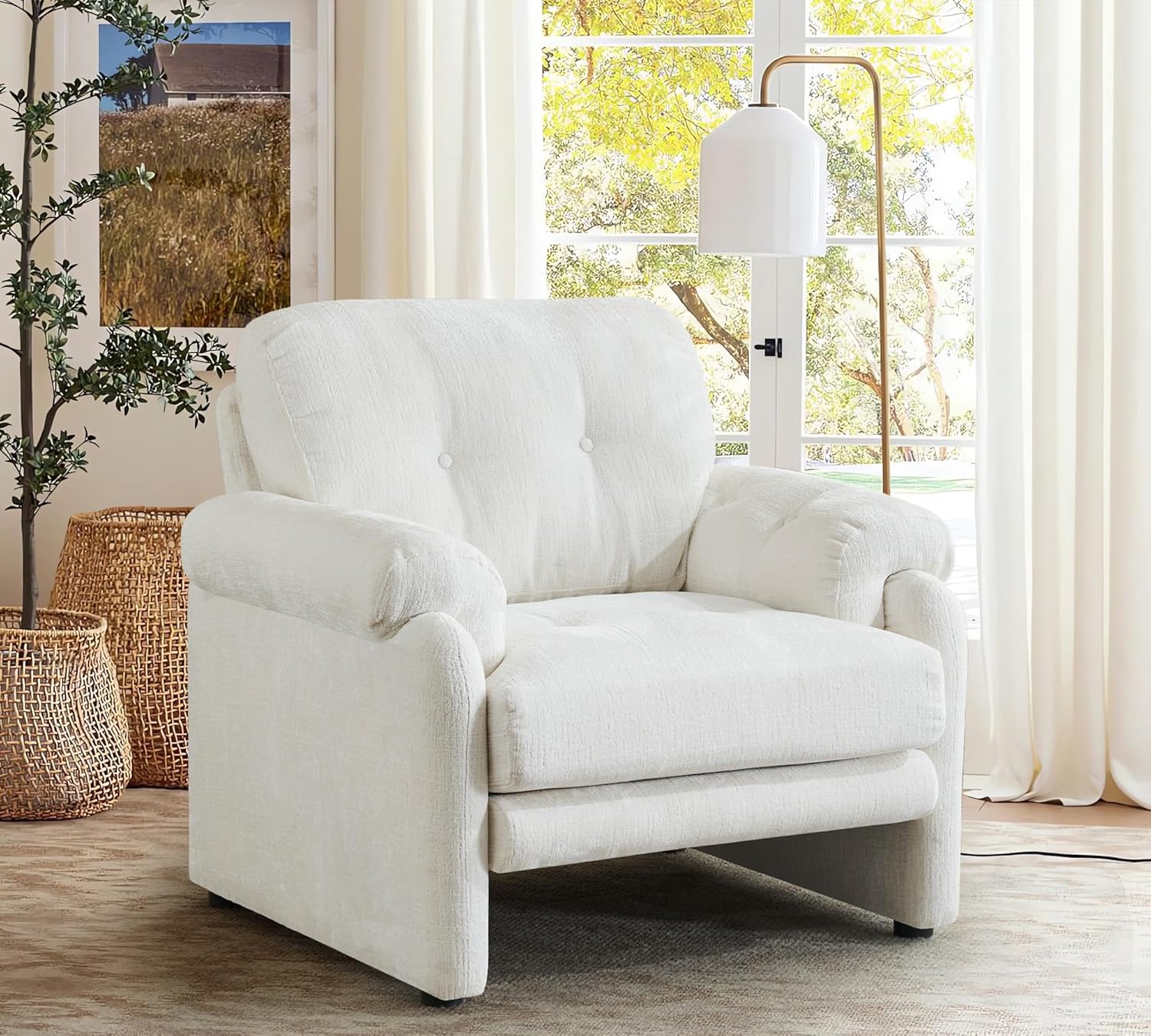 Oversized Accent Chair 38.6" Wide Accent Chairs for Living Room Comfy ...