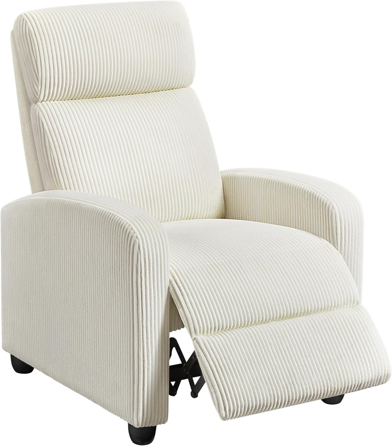 SASYXDC Single Recliner Chair PU Leather Recliner Sofa Padded Seat Club ...