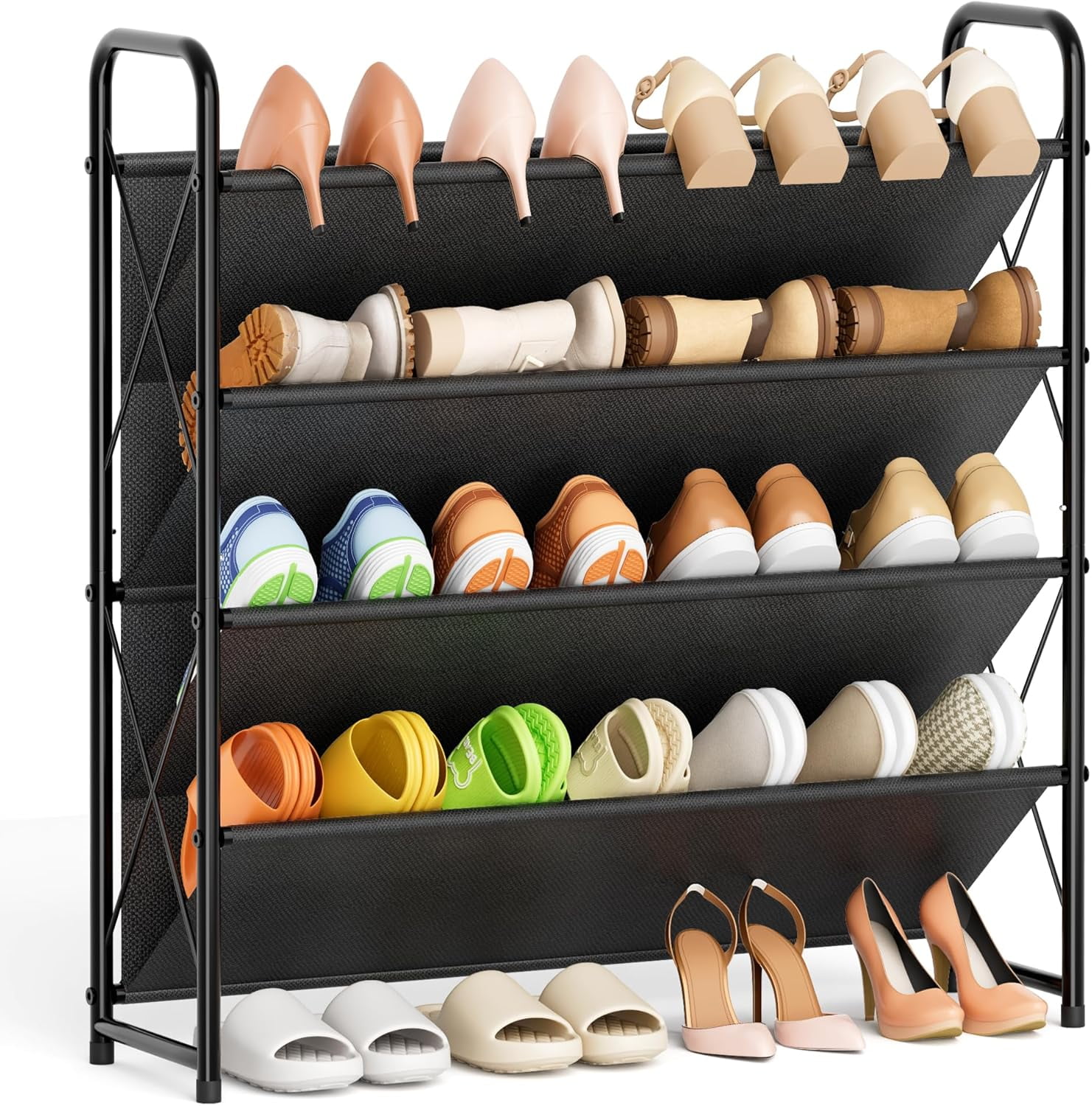 dxynlzq KEETDY Slim Shoe Rack for Closet Shoe Organizer for Closet ...