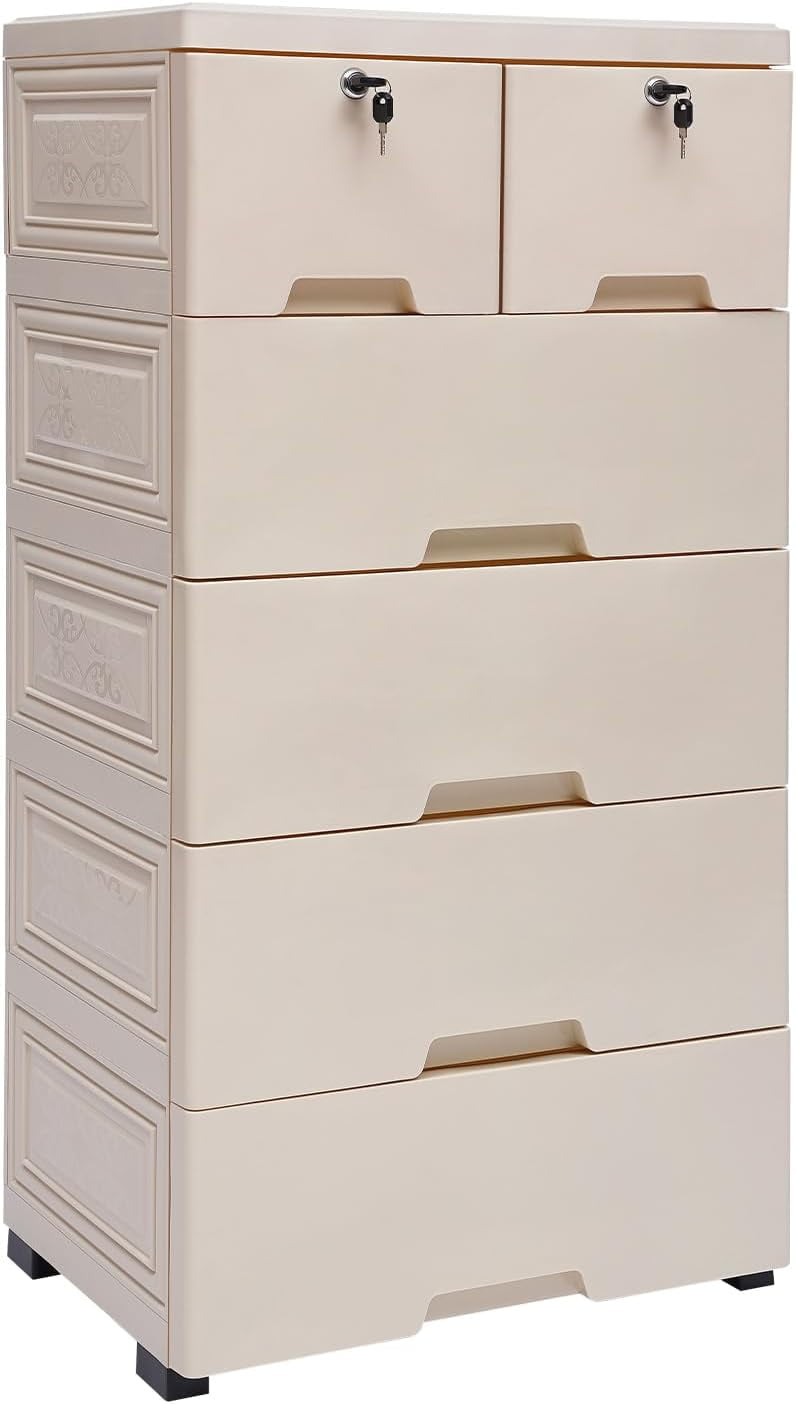 SASYXDC Storage Cabinet with 6 Drawers 5-Layer Closet Drawers Tall ...