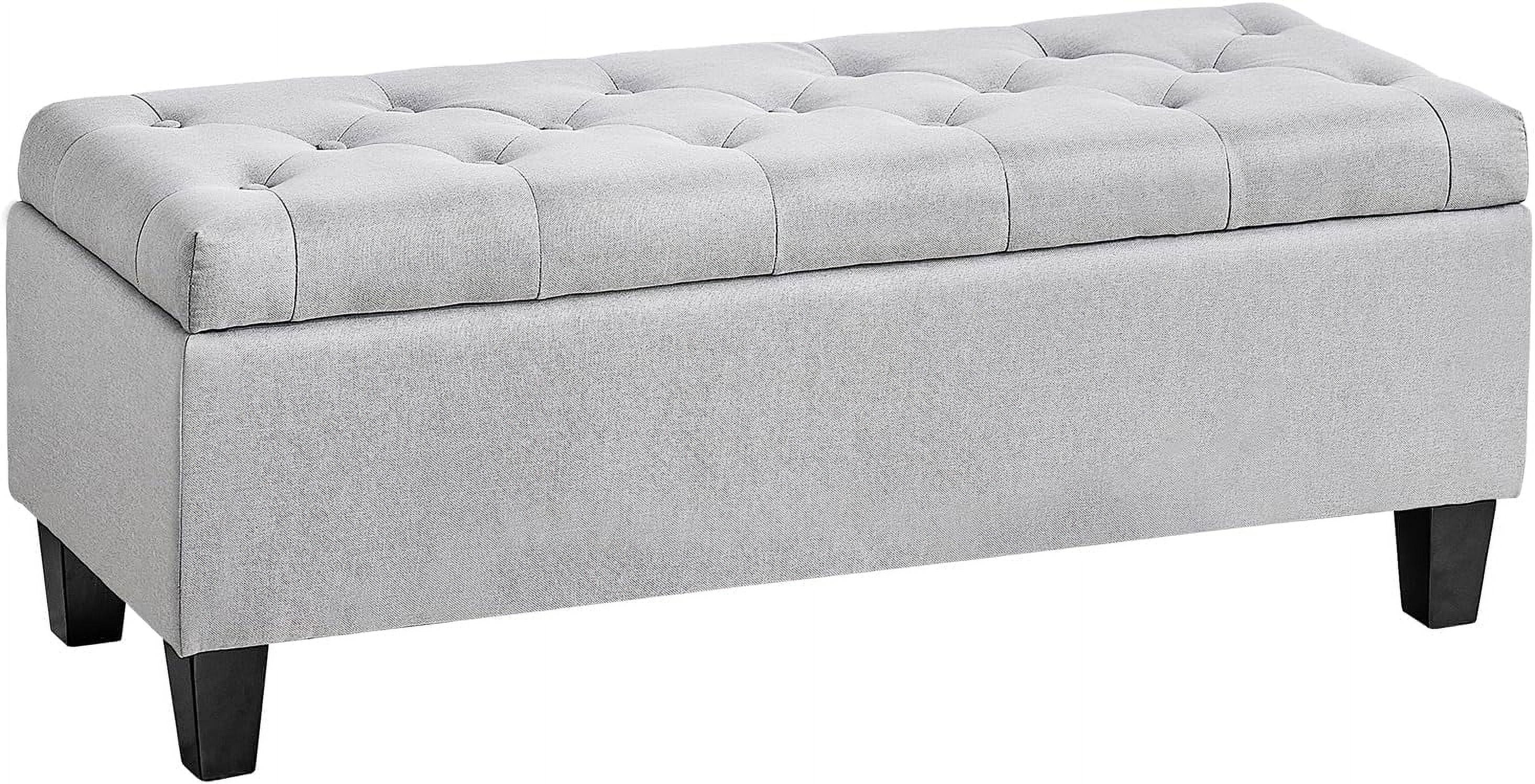 SASYXDC Storage Ottoman Bench End of Bed Storage Bench Button Tufted ...