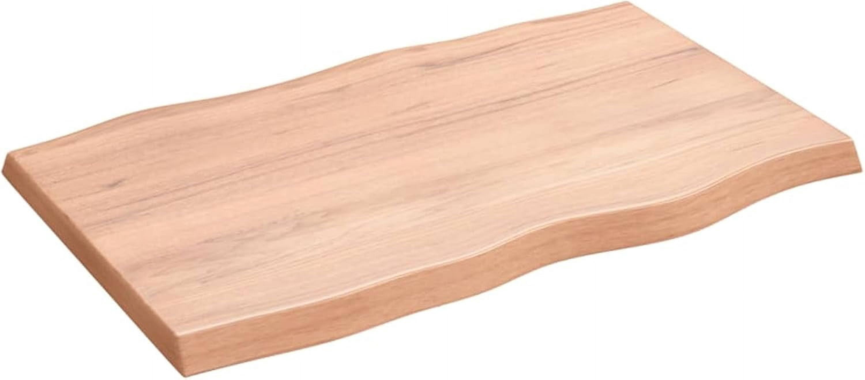 CRYBVYUBN Table Top Light Brown 31.5inx19.7inx(0.8in-1.6in) Treated ...