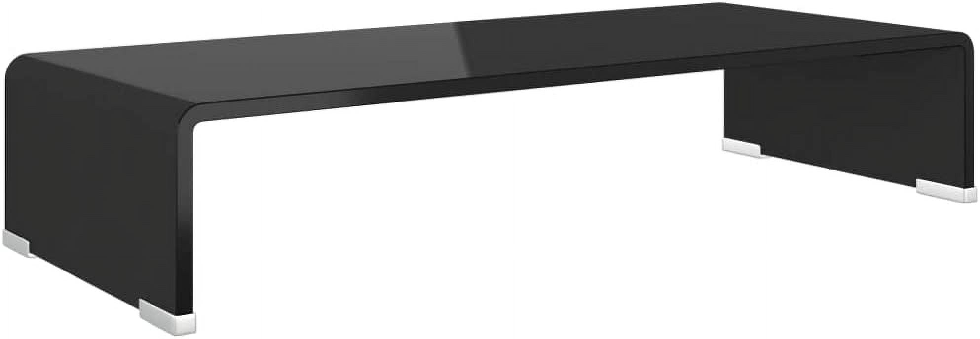SASYXDC Tempered Glass TV Stand - Monitor Stand Riser for Multimedia ...