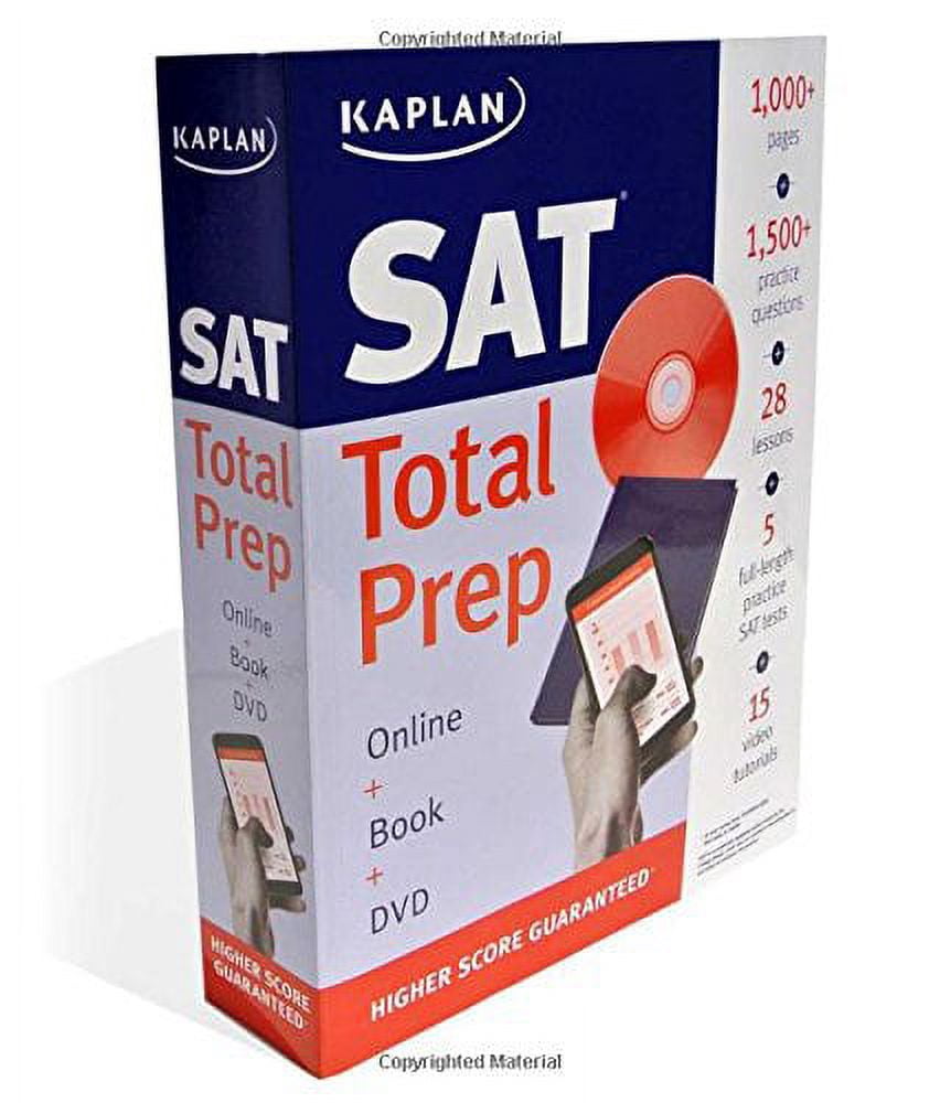 Pre-Owned SAT: Total Prep: Online + Book + DVD (Kaplan Test Prep ...